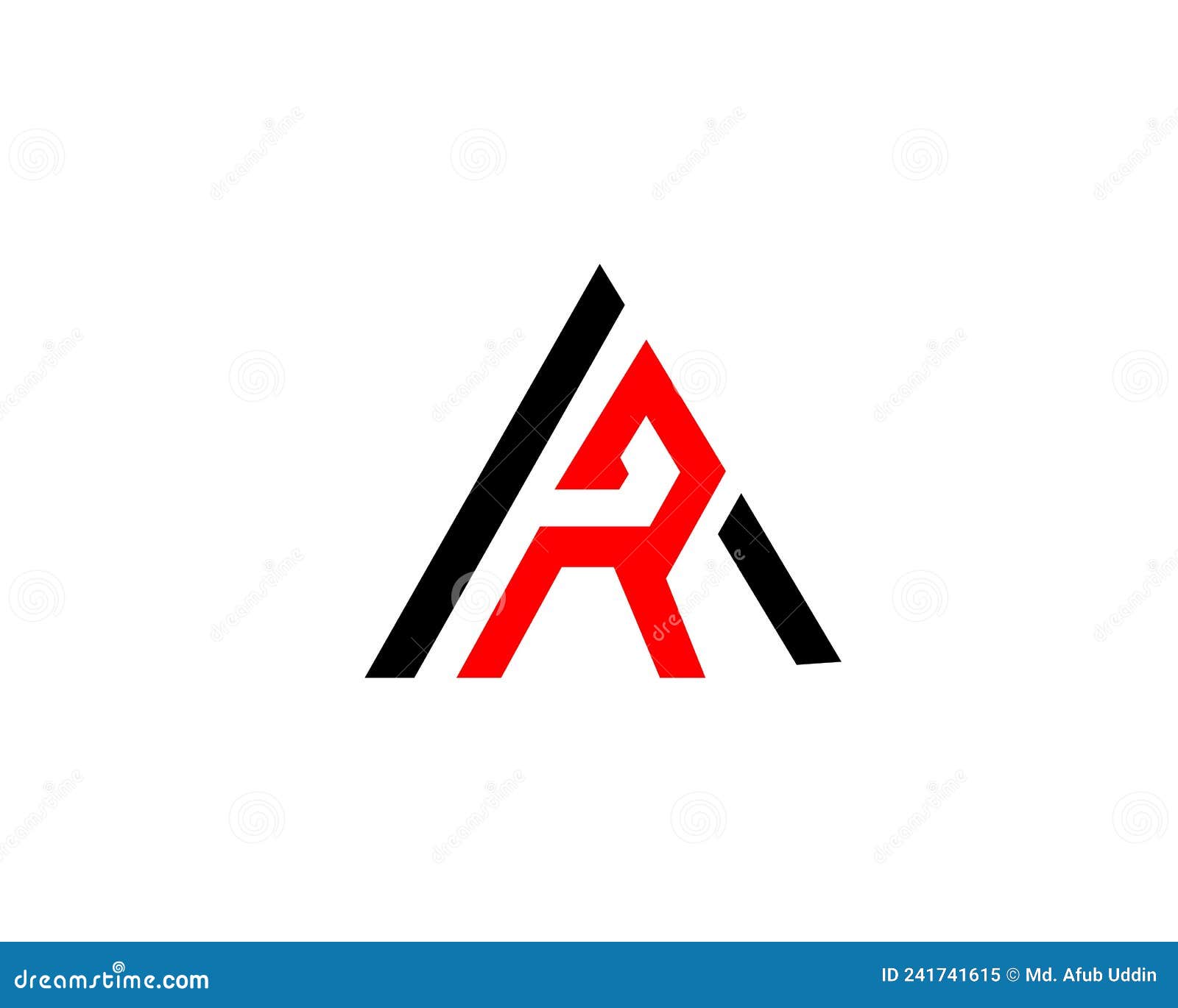 Initials AR Letters Logo Monogram Design Concept Vector Stock Vector ...