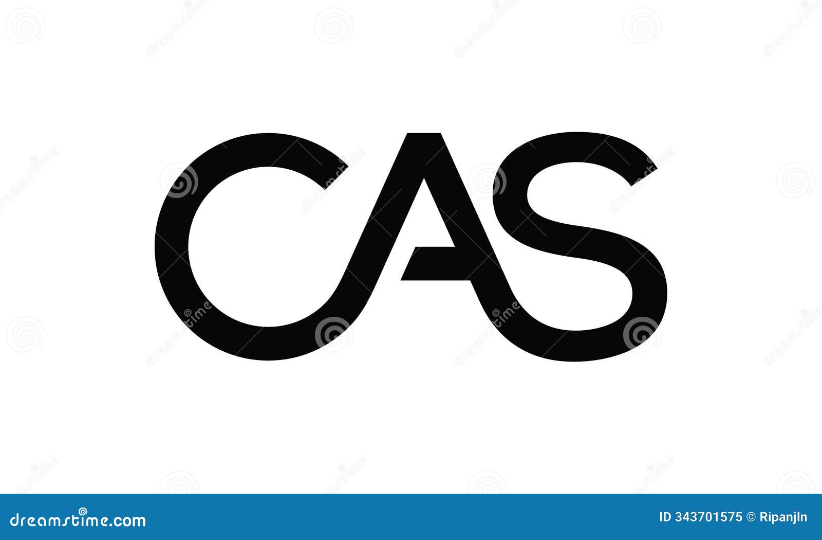 Initials CAS Typography Font Text Logo Design Inspiration Stock ...