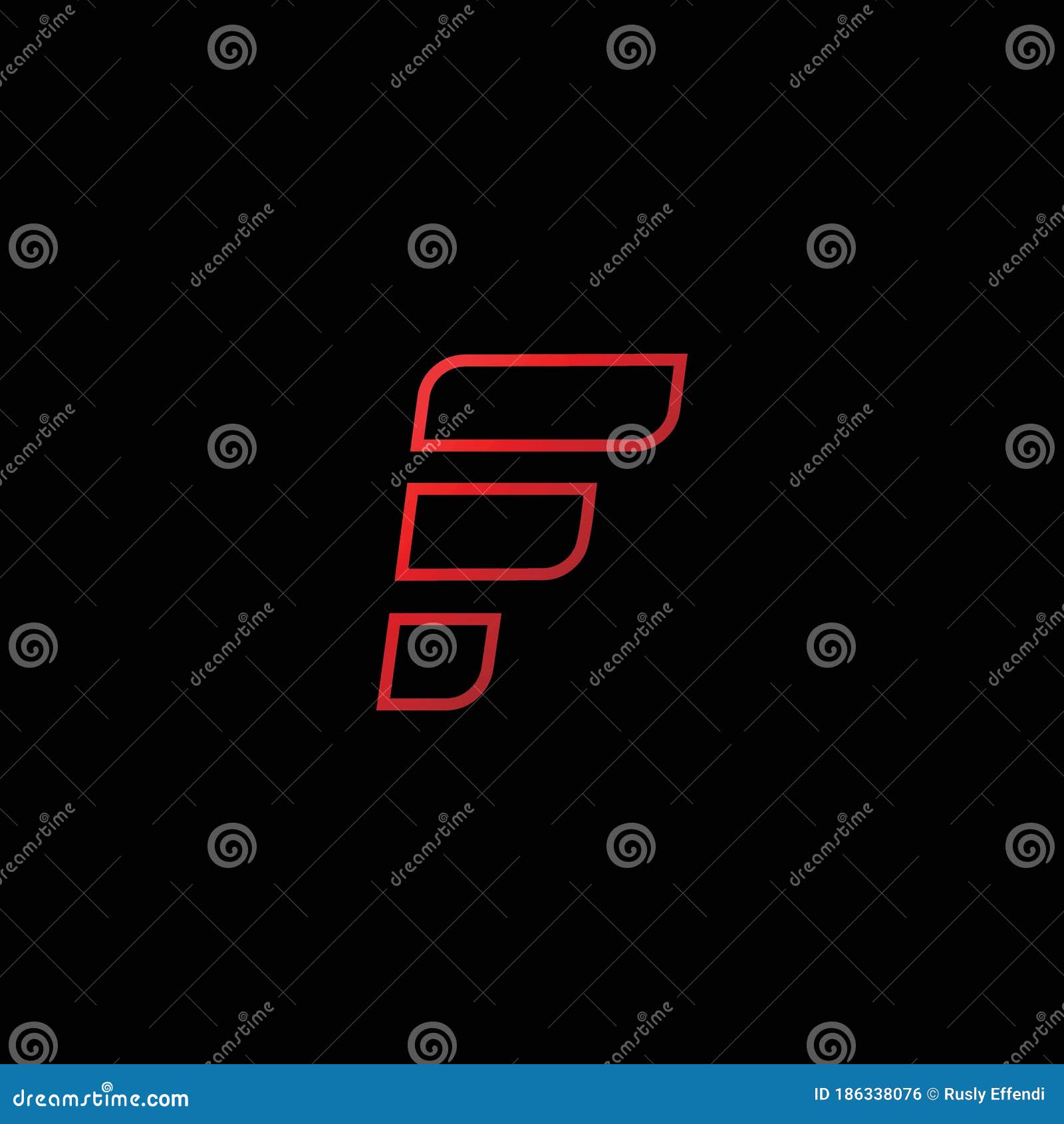 The Initials F Logo is Simple, Modern Dan Elegant Stock Vector ...