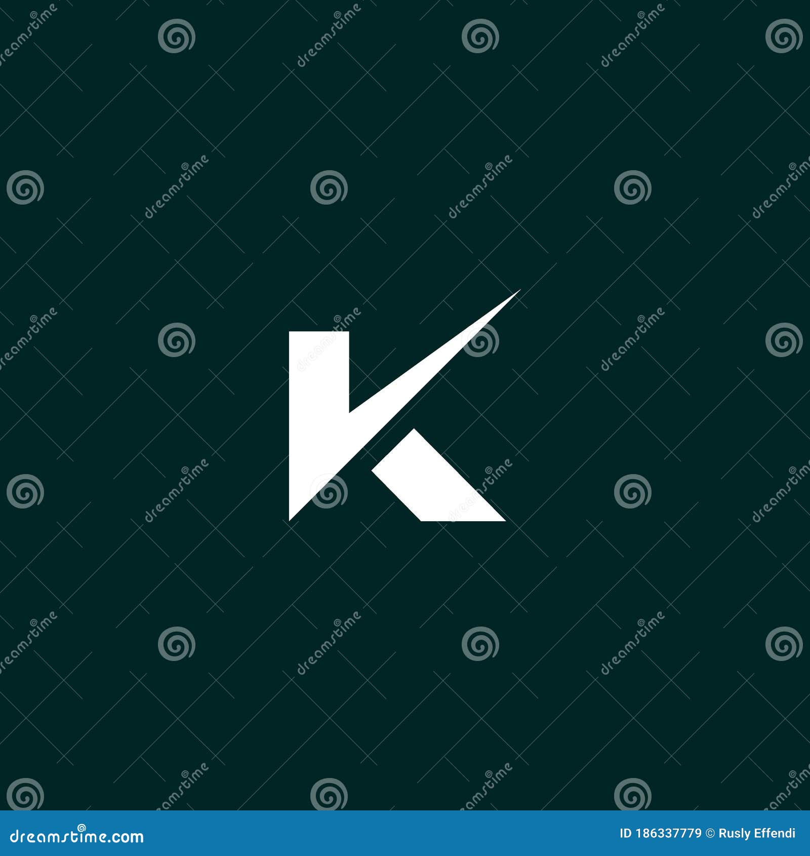 Modern And Sophisticated Letter K Initials Logo Design Cartoon Vector ...