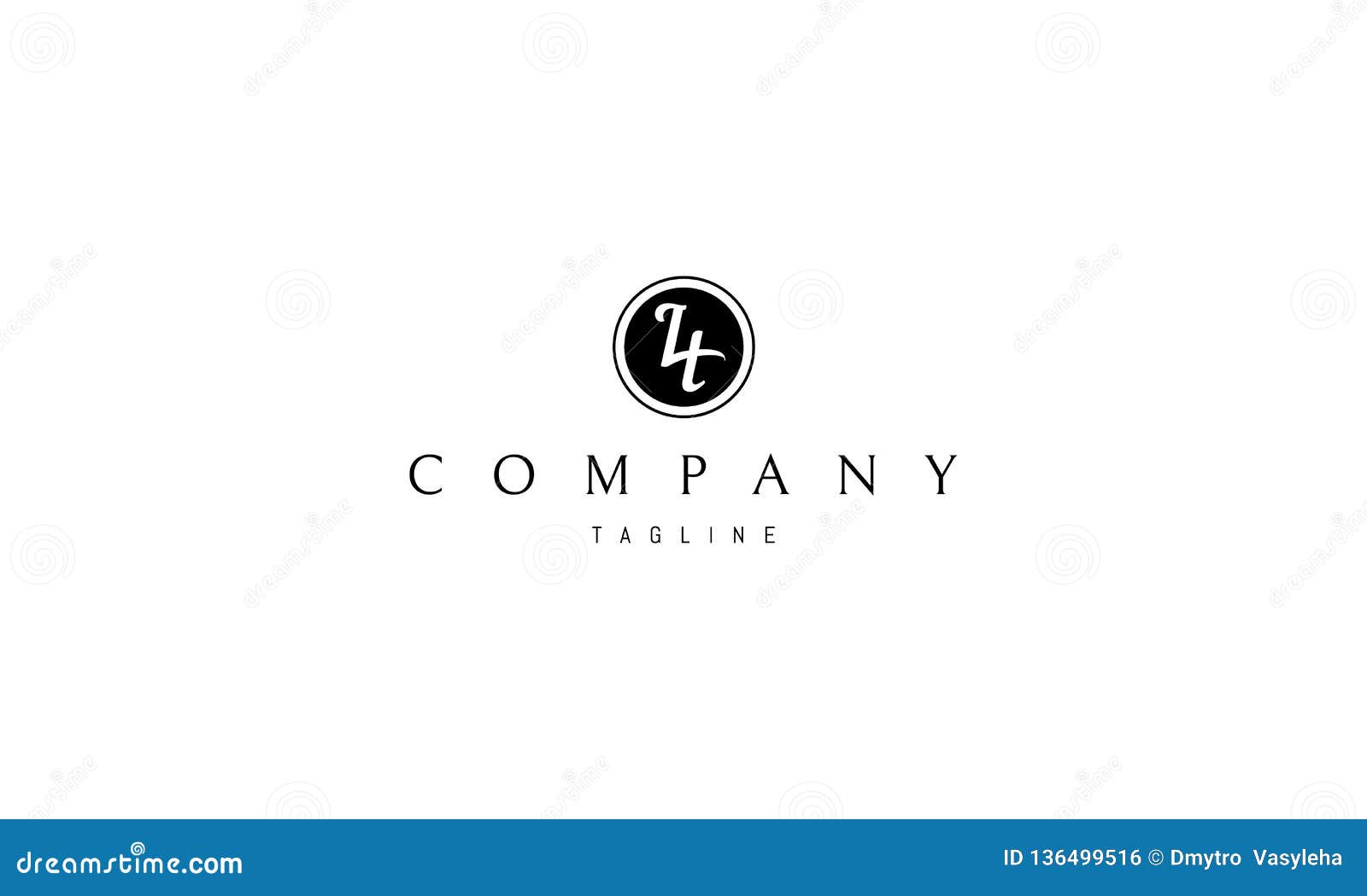 Initials L and H 1 Letter Vector Image Stock Vector - Illustration of ...
