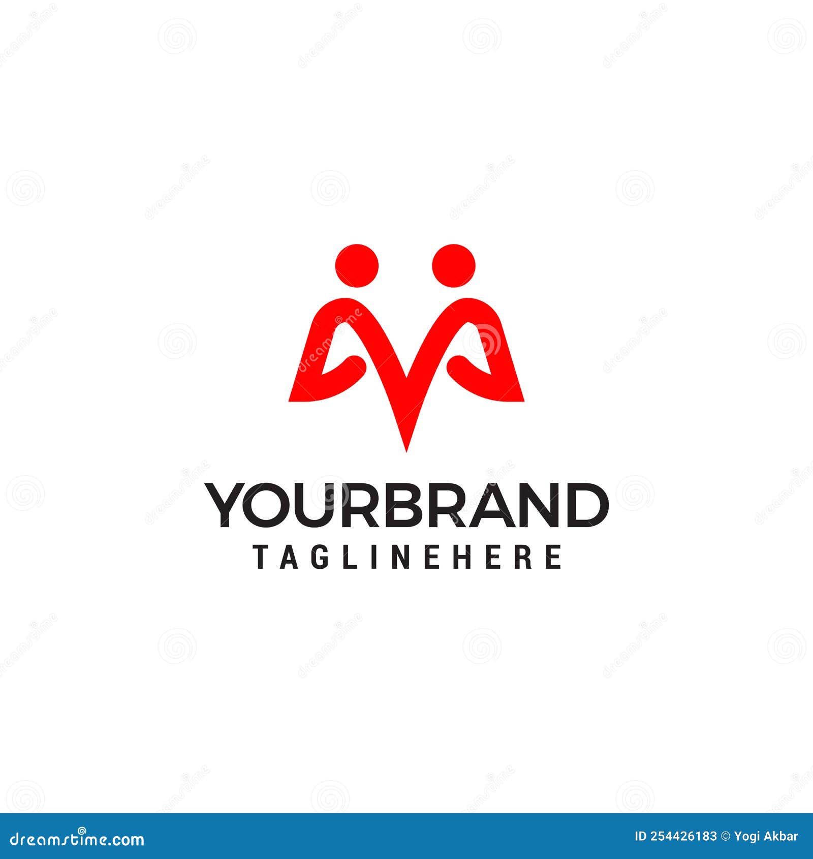 Initials Letter M Human or People Group or Family Care Unity Logo ...