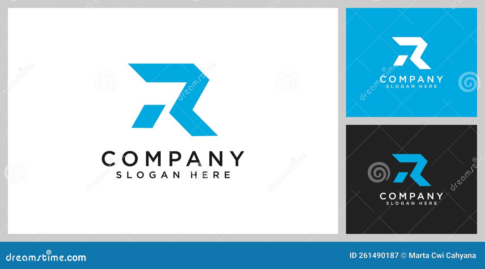 Initials Letter R Abstract Logo Vector Stock Vector - Illustration of ...