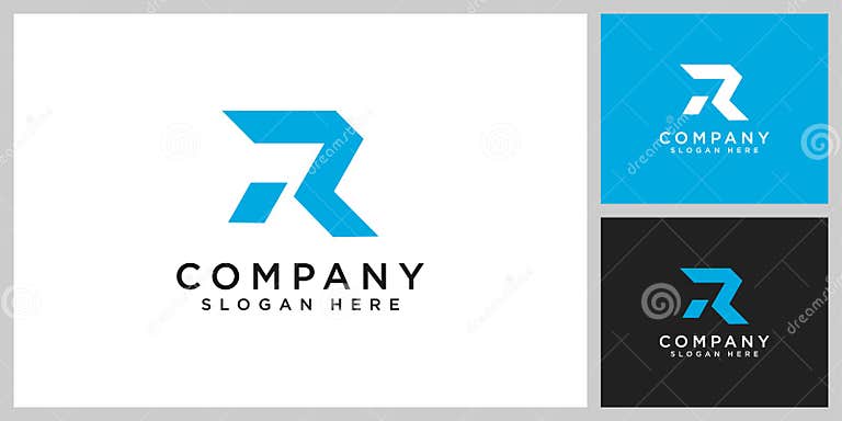 Initials Letter R Abstract Logo Vector Stock Vector - Illustration of ...