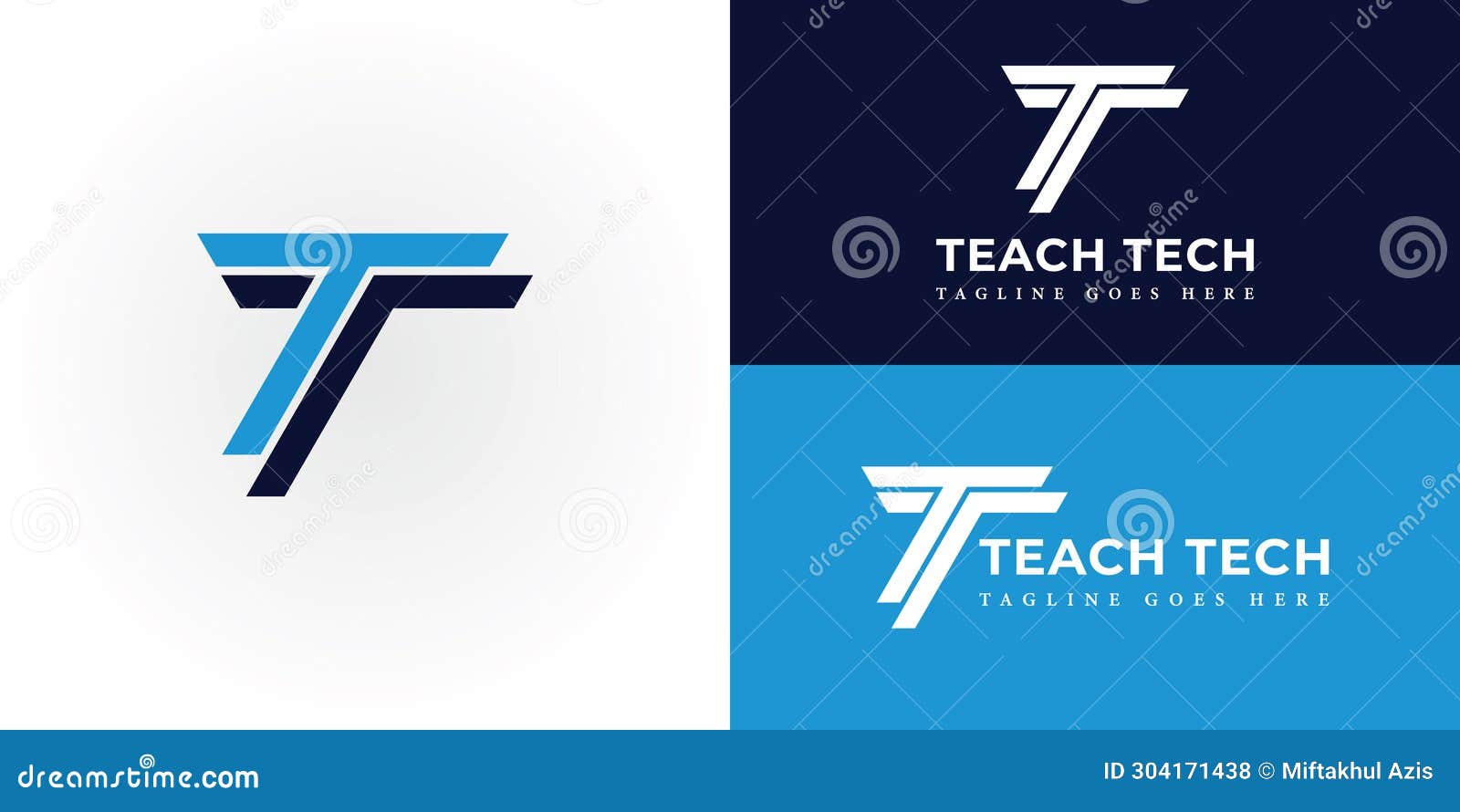 Initials Letter TT Logo Design Vector Illustration Presented with ...