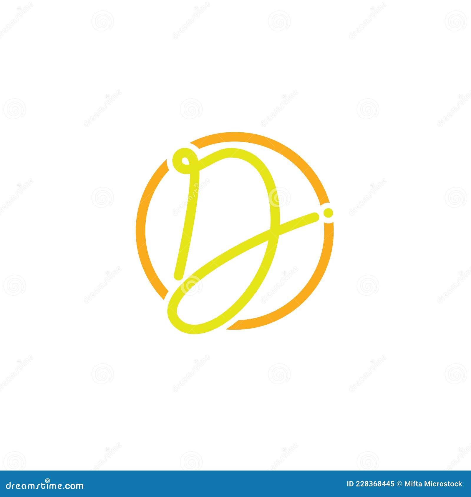 Initials Letters D Logo Design Vectors Unique Stock Vector ...