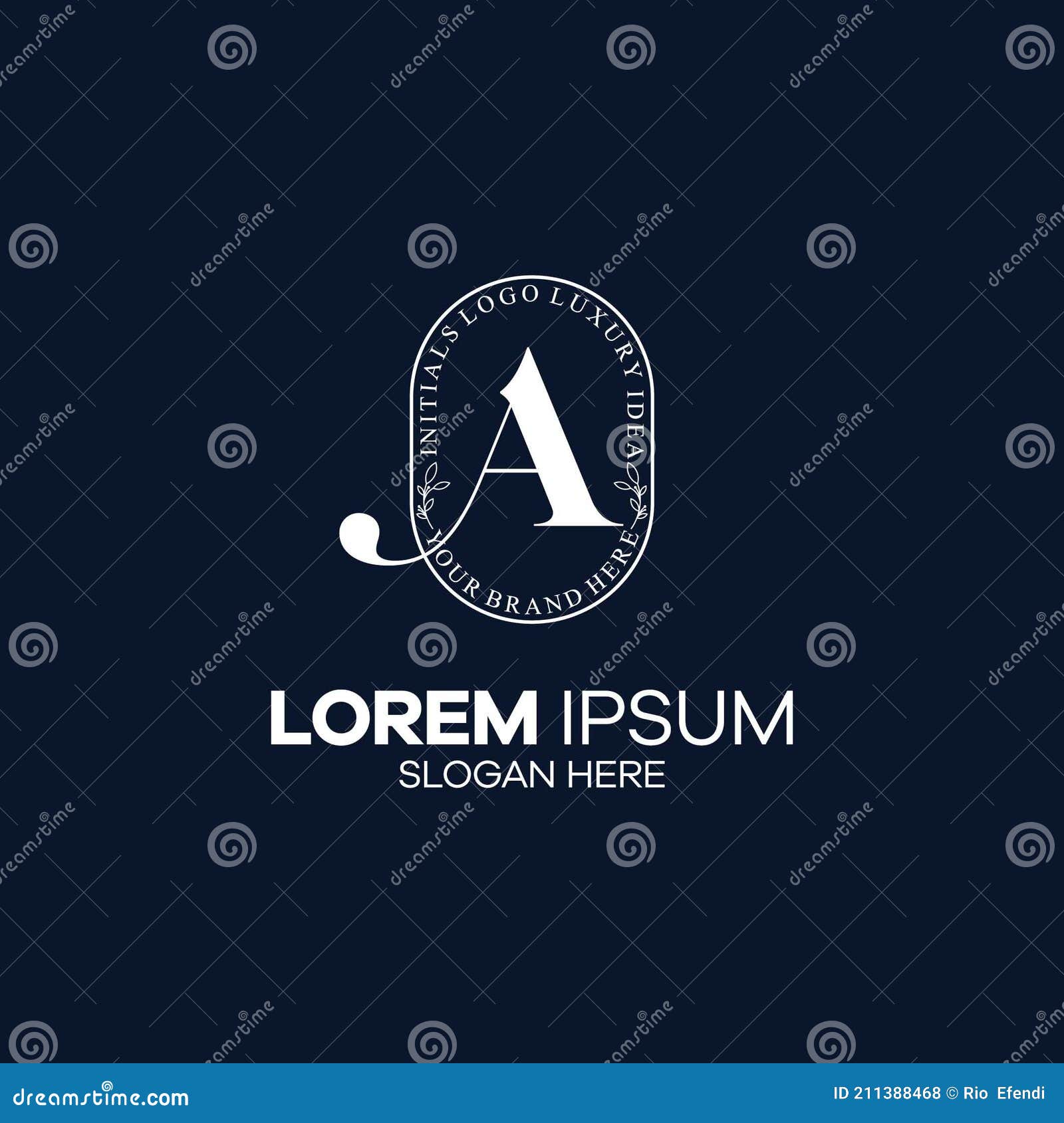 Initials a Logo Creative Template Sign Vector Stock Vector ...