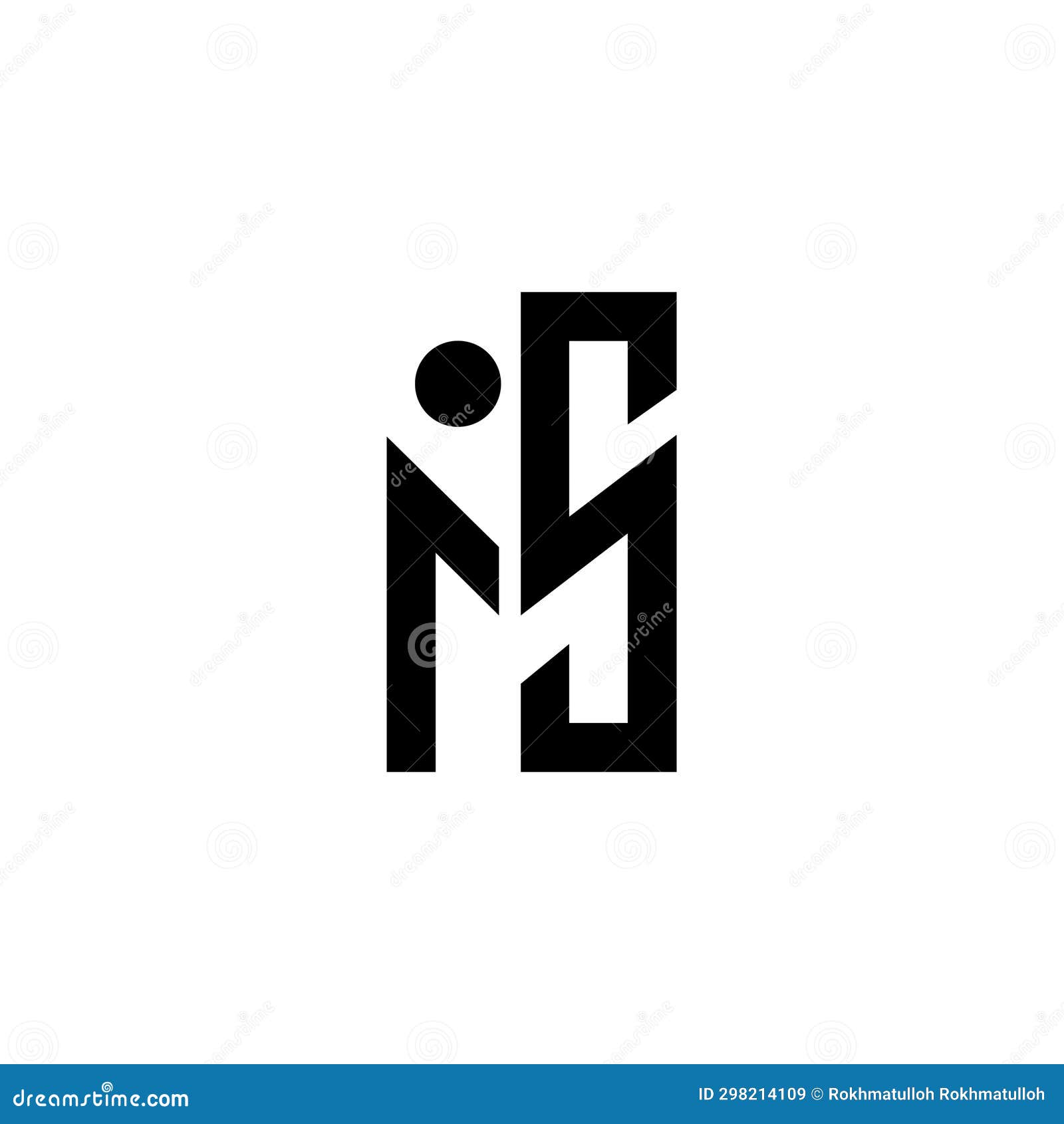 Initials MS Logo Company Letter Vector Abstract Illustration Design ...