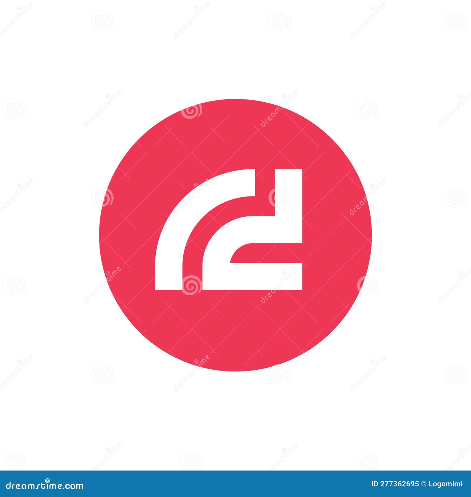 The Initials Rd Logo Design Vector Illustration Stock Vector ...