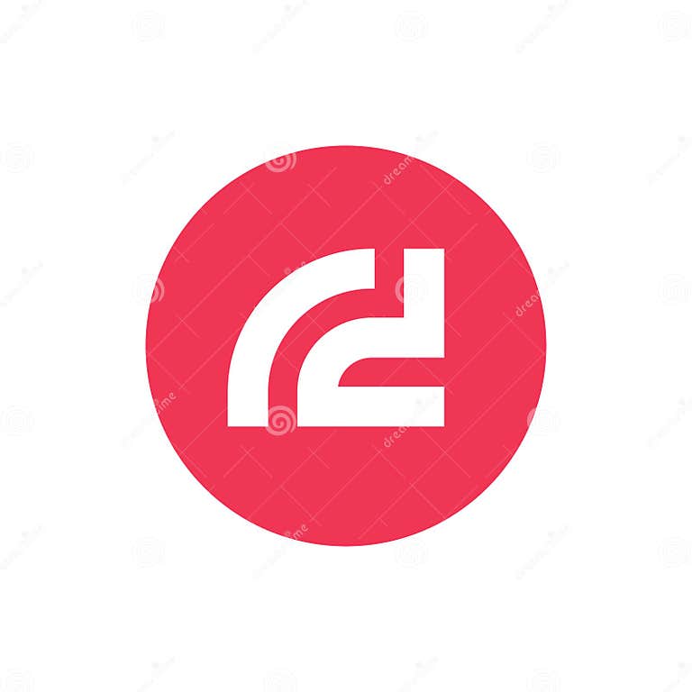 The Initials Rd Logo Design Vector Illustration Stock Vector ...