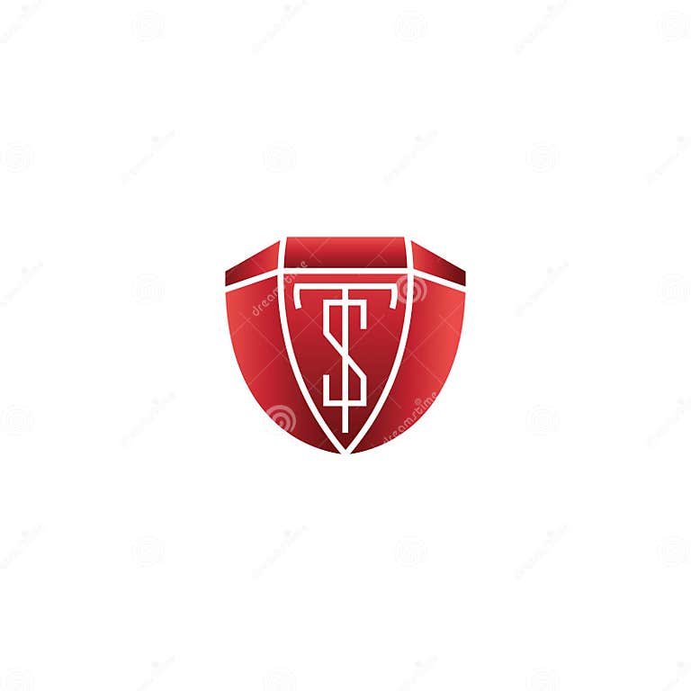 Initials ST Logo Template Emblem Design Modern Vector Illustration ...