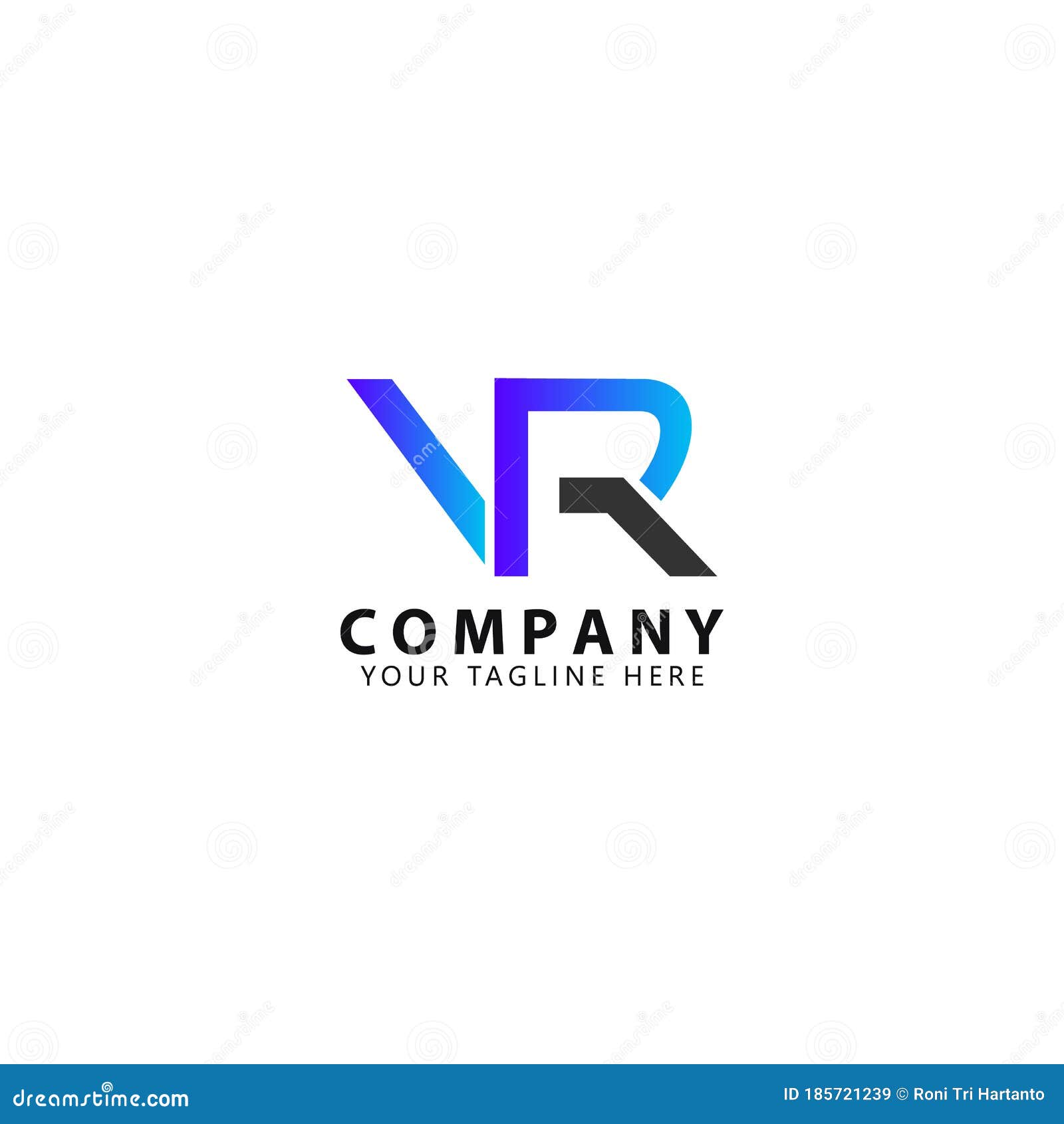Initials VR Logo Monogram Designs Modern Templates Stock Vector ...