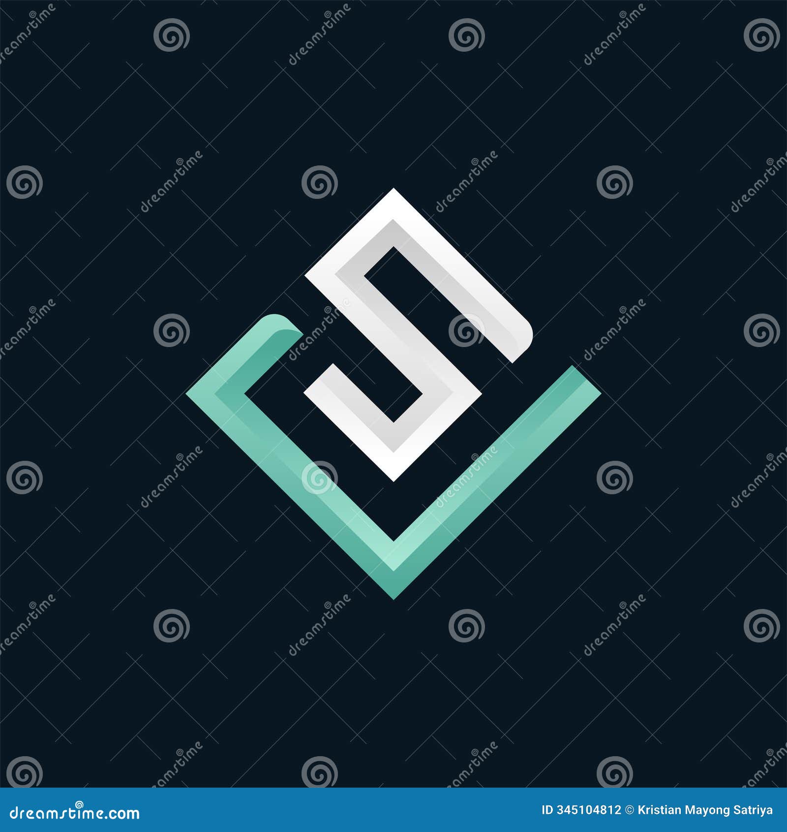 FS Letters Logo With Accent Speed In Pink And Drak Purple Cartoon ...