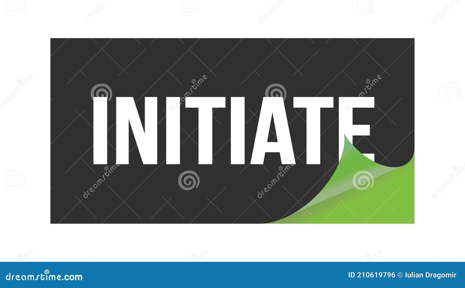 INITIATE Text Written On Red Vintage Stamp Royalty-Free Stock Image ...