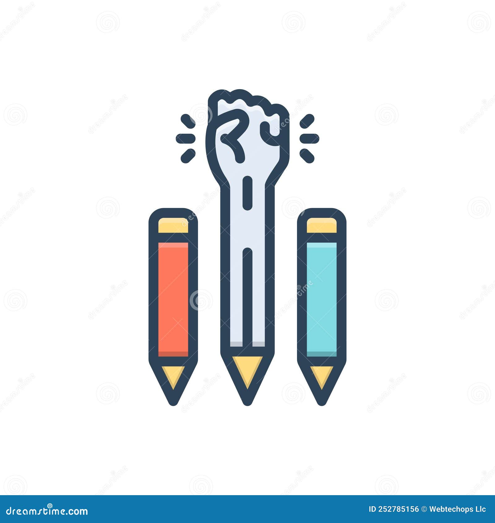 Color Illustration Icon for Initiative, Drive and Go Head Stock ...