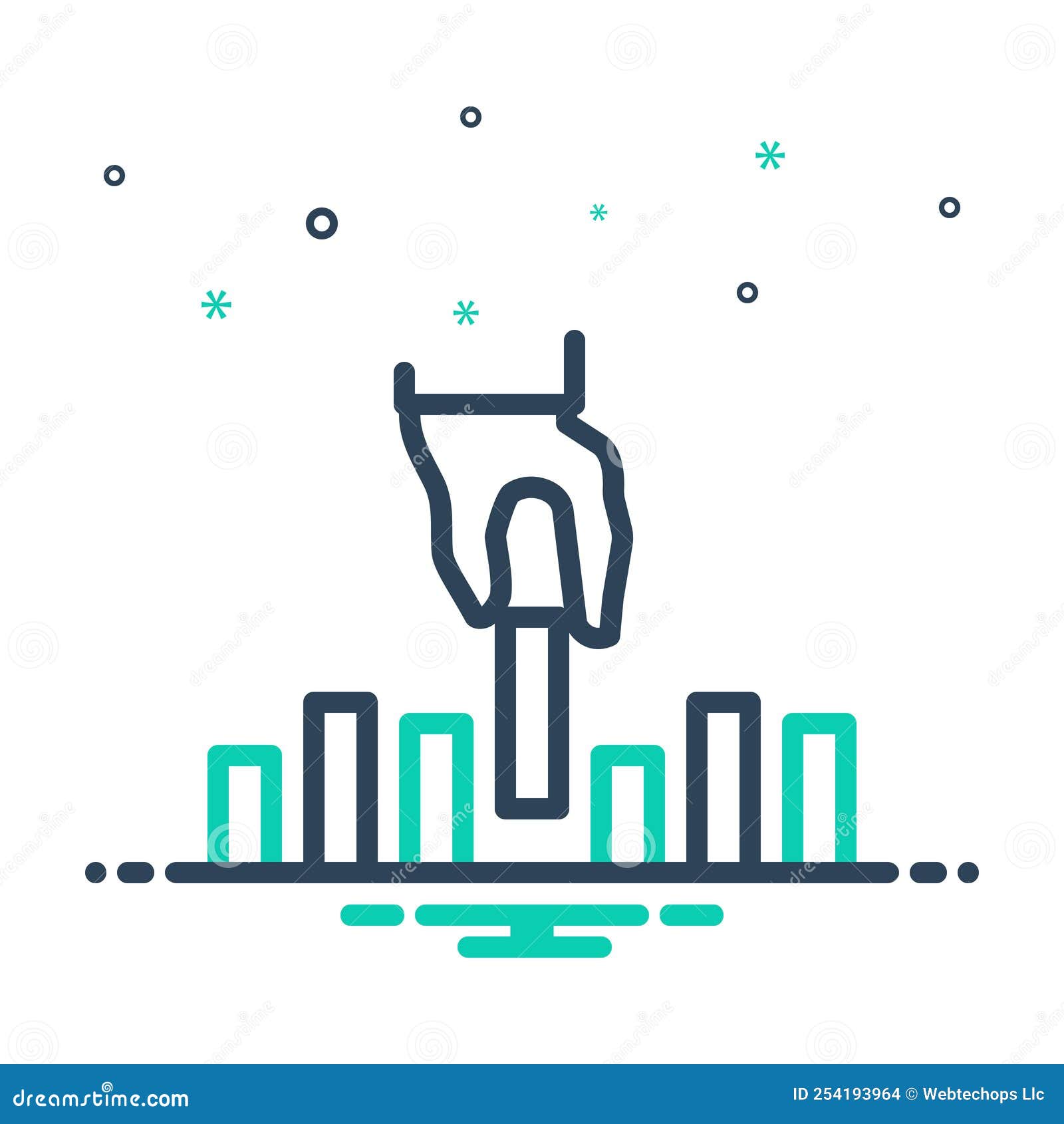 Mix Icon for Initiative, Drive and Go Ahead Stock Illustration ...