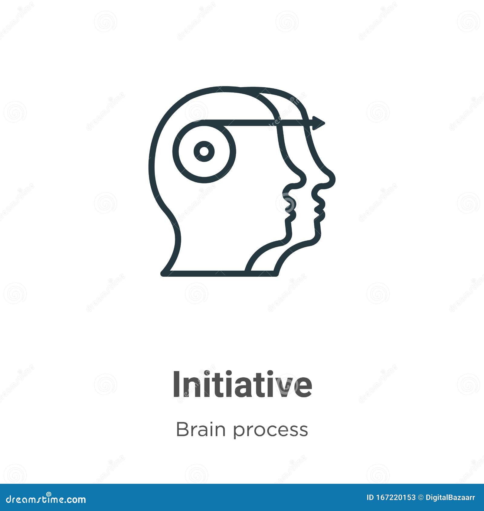 Initiative Outline Vector Icon. Thin Line Black Initiative Icon, Flat ...