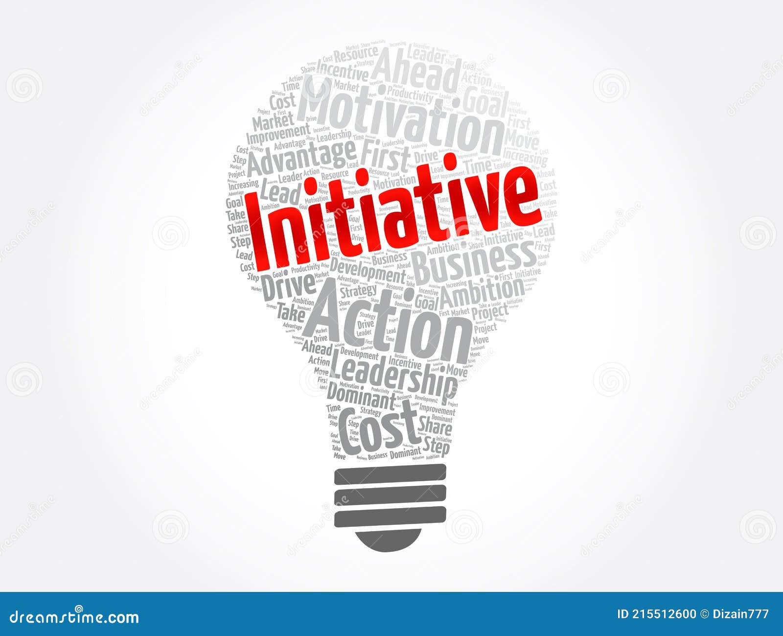 Initiative Word Cloud Collage, Concept Background Royalty-Free Stock ...