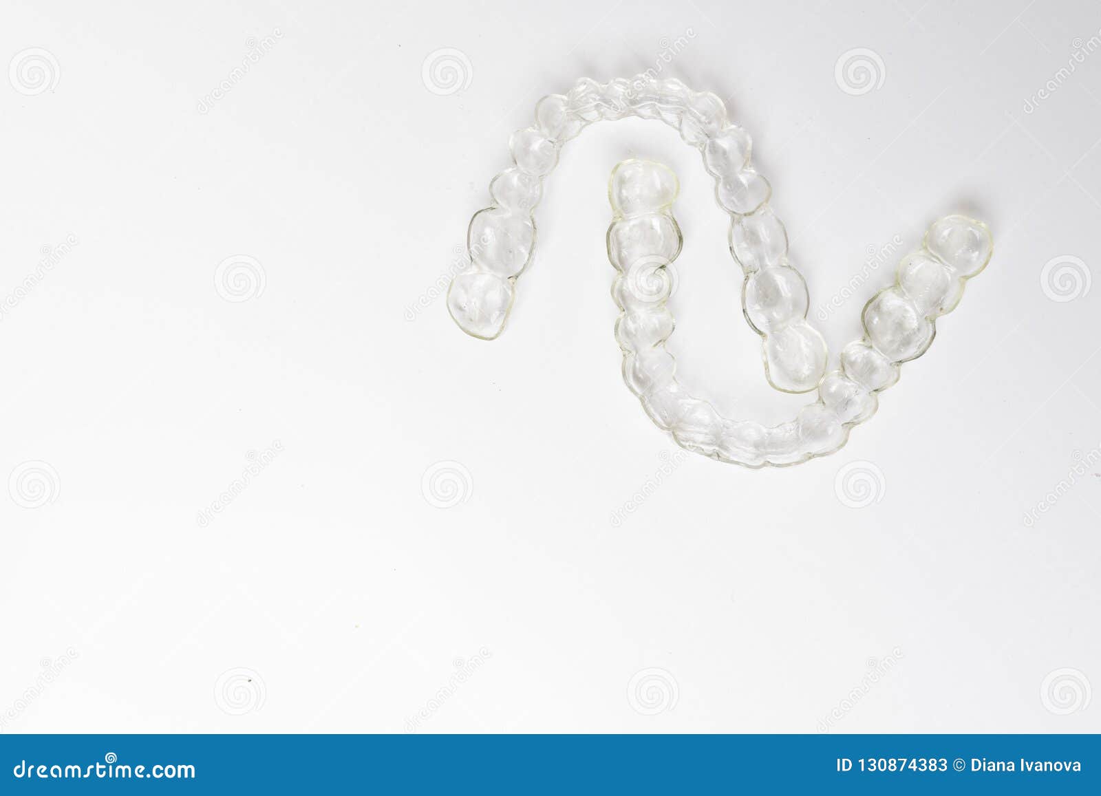 Invisible Aligner Or Retainer For The Lower Teeth On The Pink ...