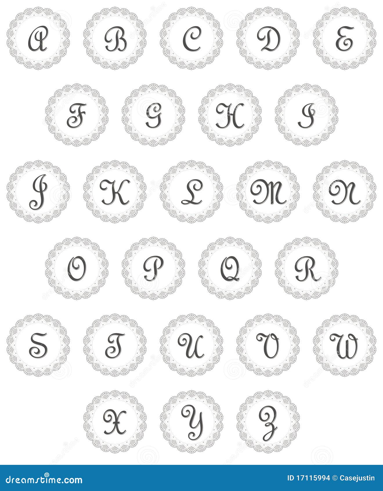 Iniziali Dell'annata, Monogrammi Illustrazione Vettoriale ...