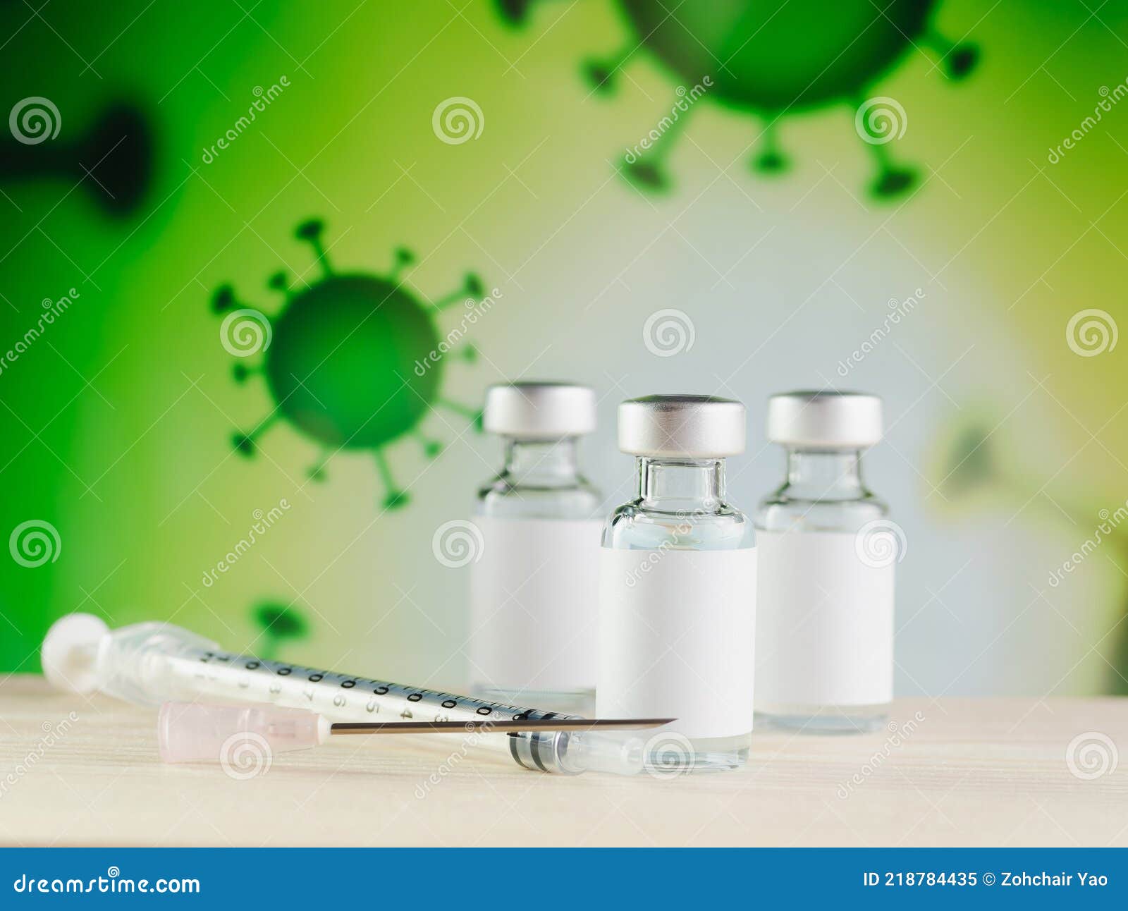 The Injectable Vial Has an Empty Label Inside it Has a Blue Liquid ...