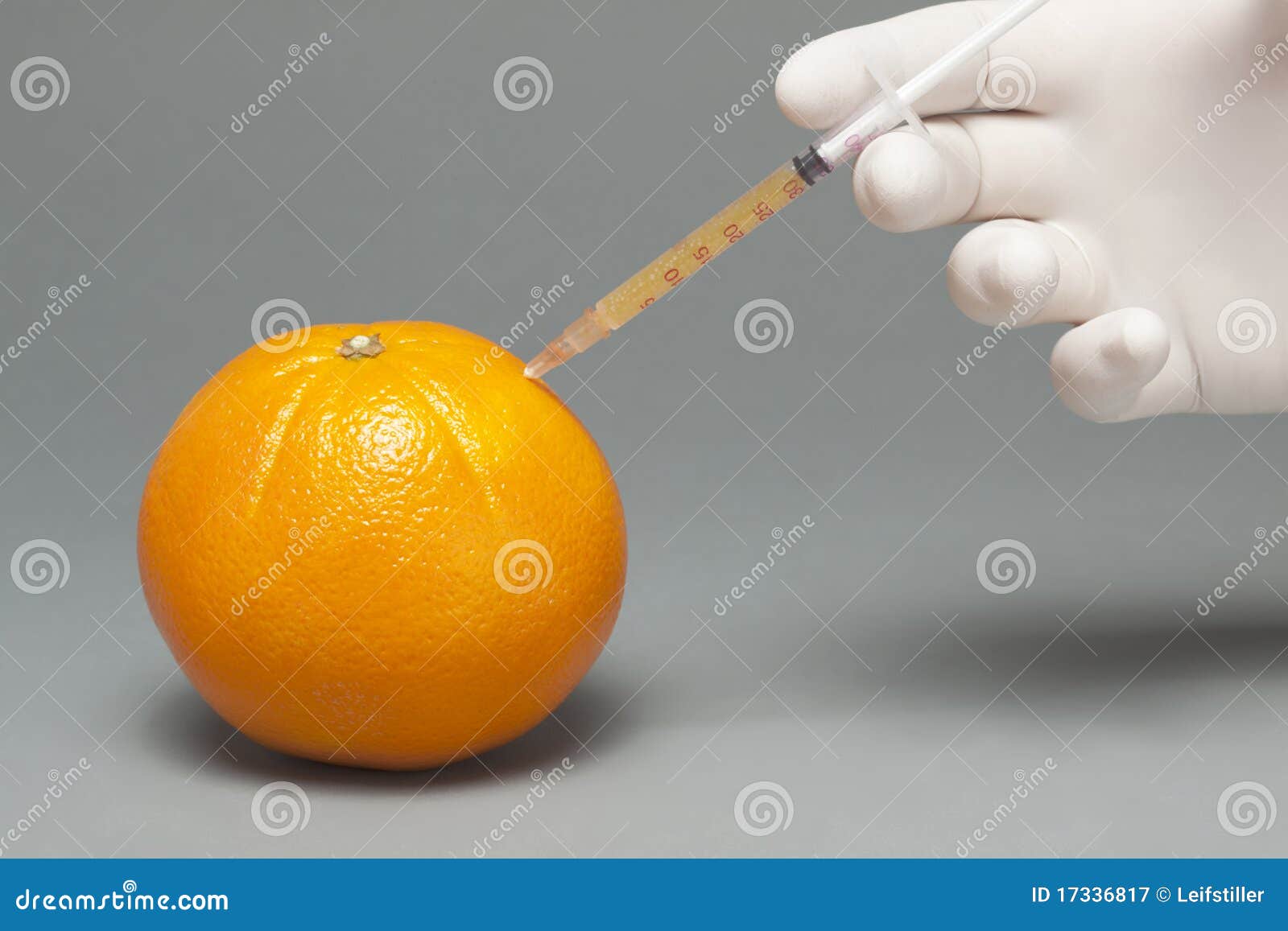 Injected Orange stock image. Image of biochemistry, injection - 17336817