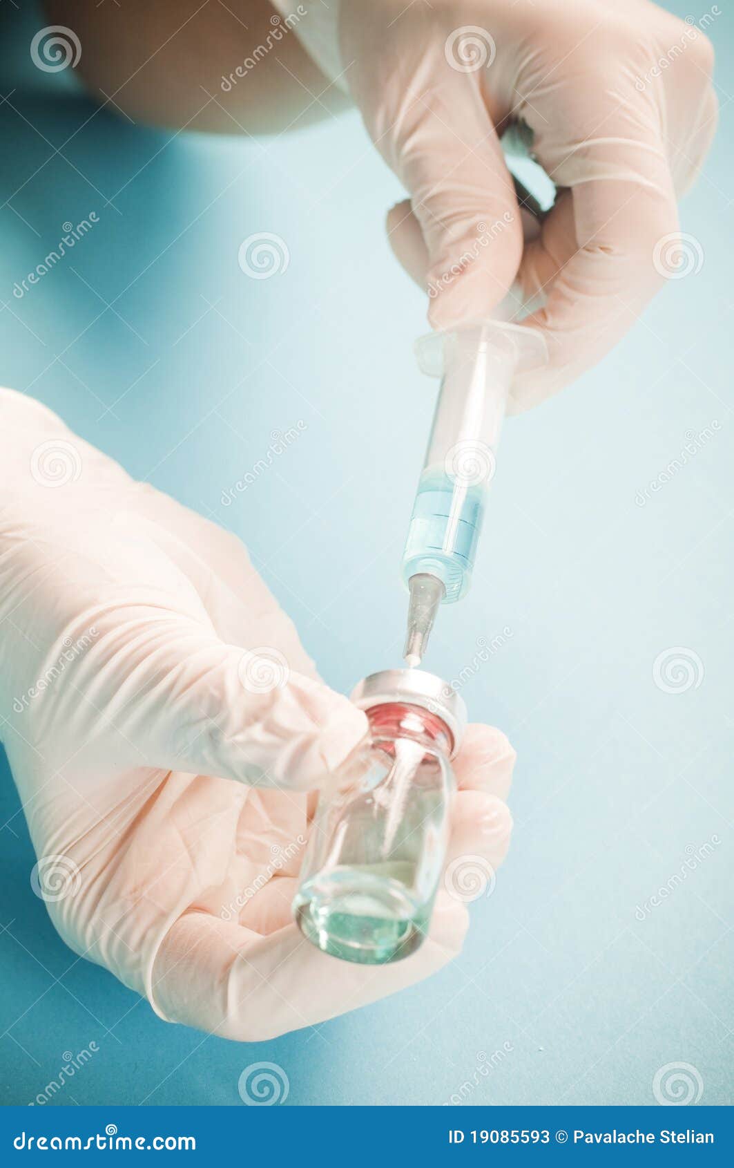Injecting medicine stock image. Image of doctor, blood - 19085593