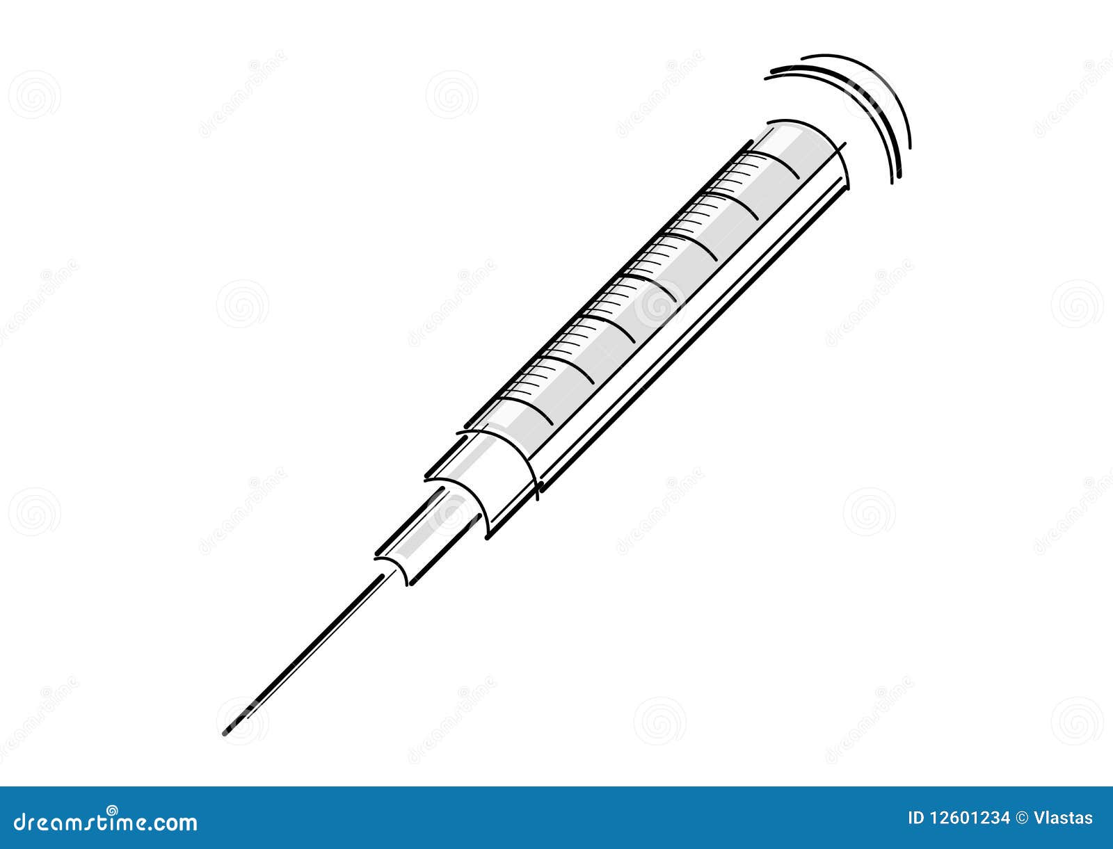 Injection stock vector. Illustration of health, medicine - 12601234