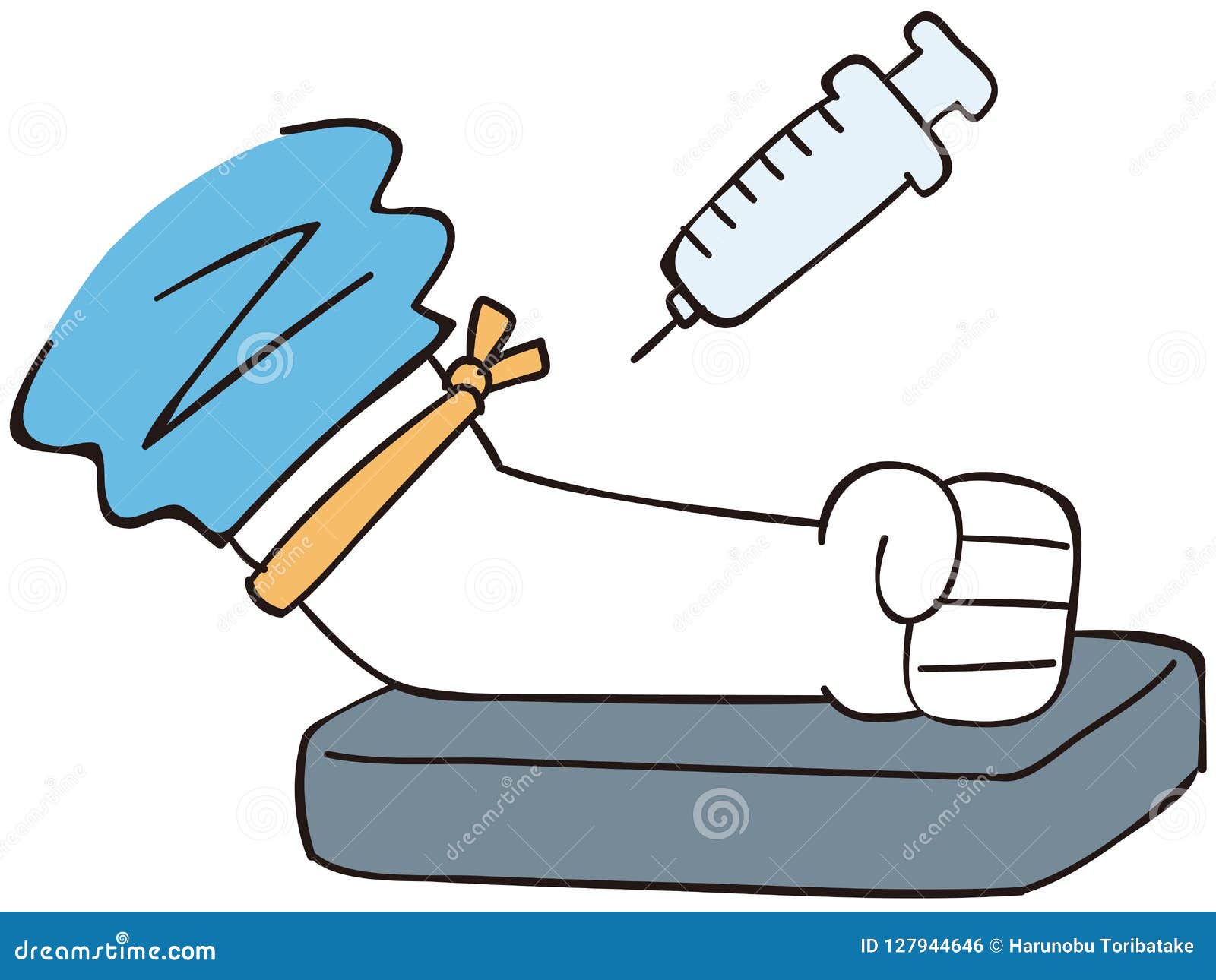 Blood Sampling Test and Syringe Stock Vector - Illustration of illness ...