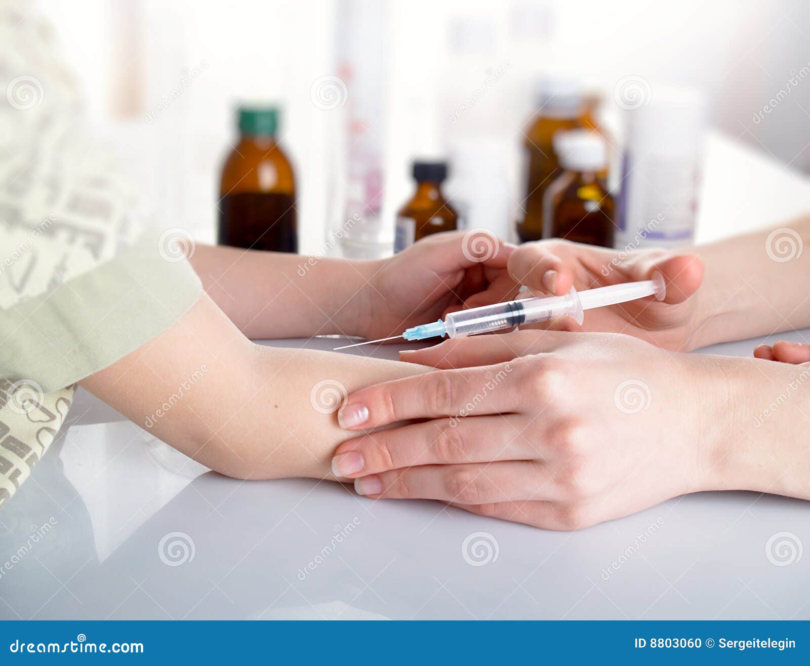 The injection stock photo. Image of germs, disease, practitioner - 8803060