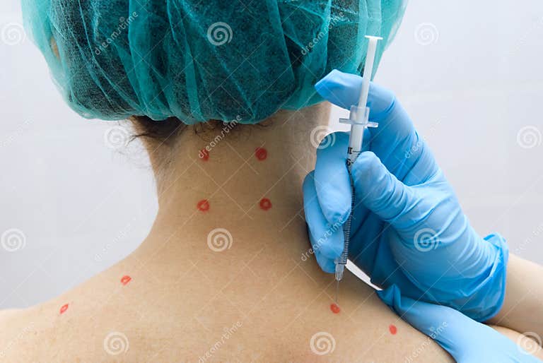 Injection stock photo. Image of medicine, spot, neck, punctum - 9006022