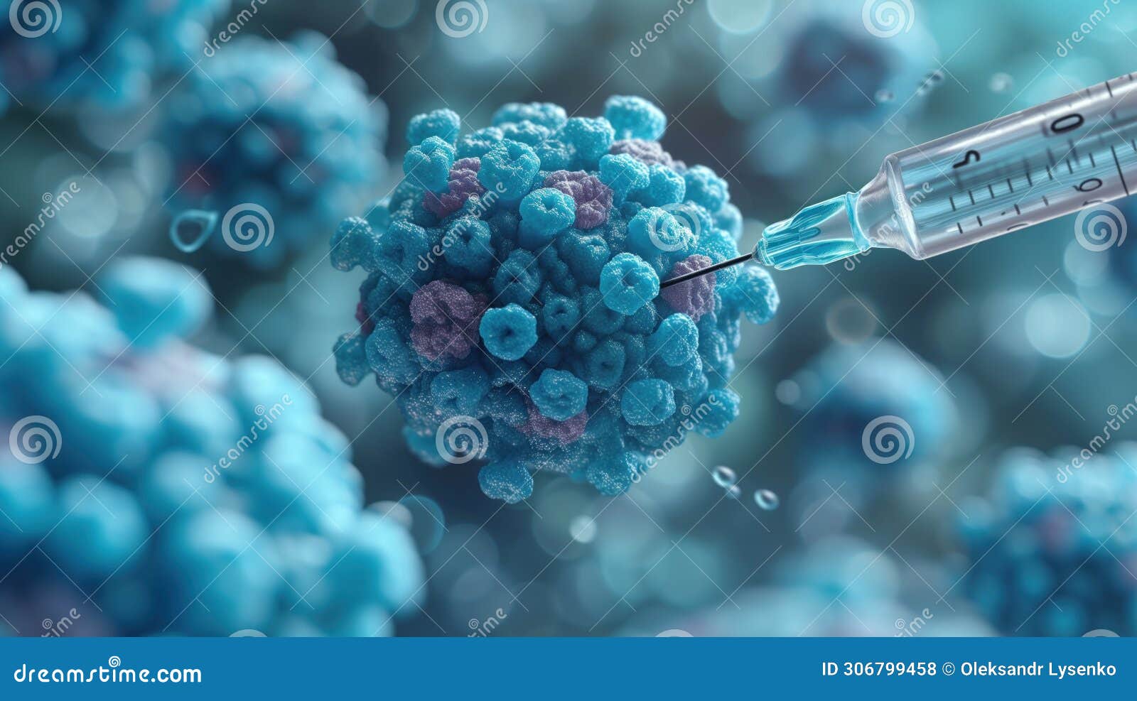 Injection into cell macro stock illustration. Illustration of ...
