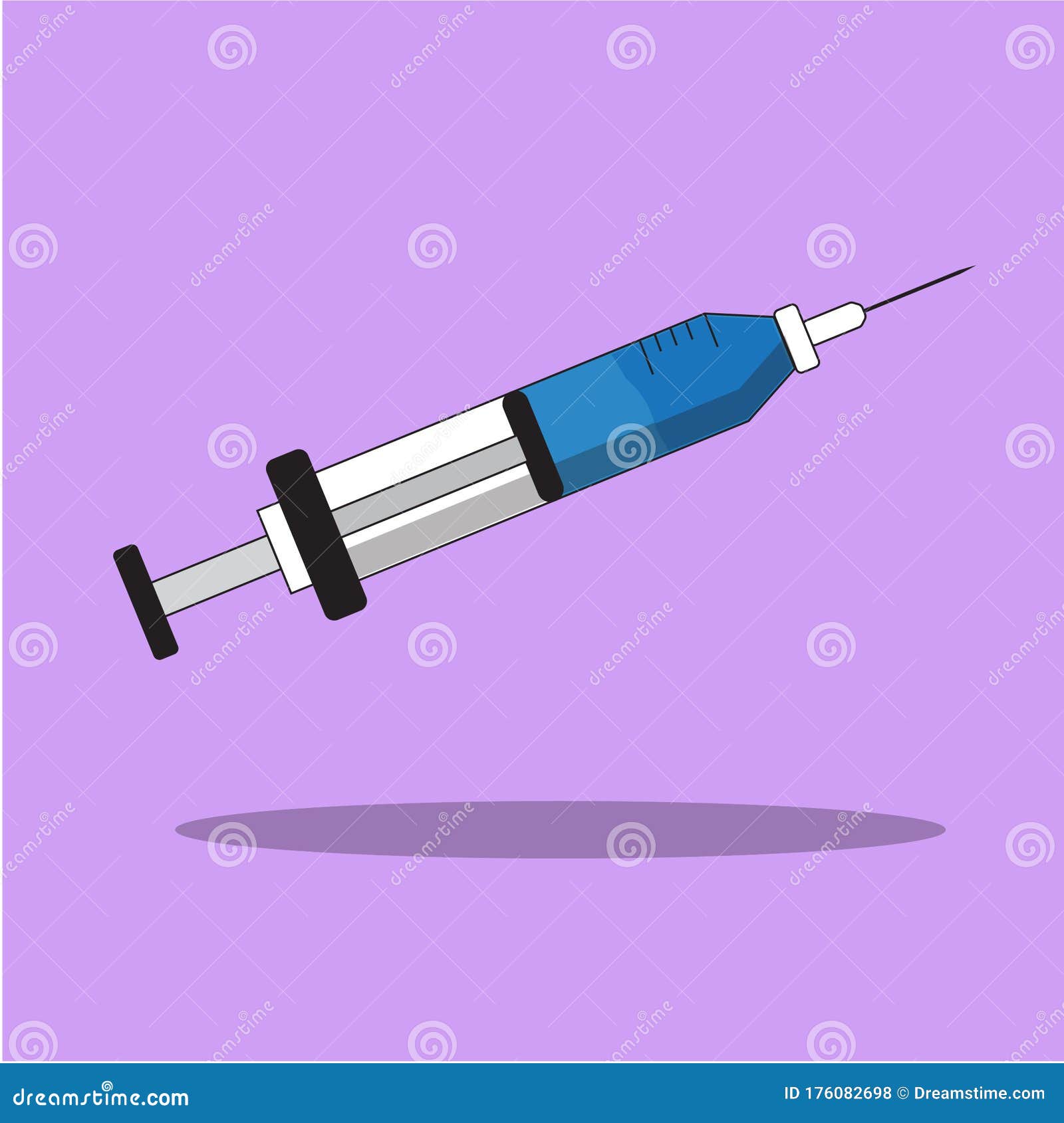 Injection for Corona Virus Vector Stock Vector - Illustration of ...