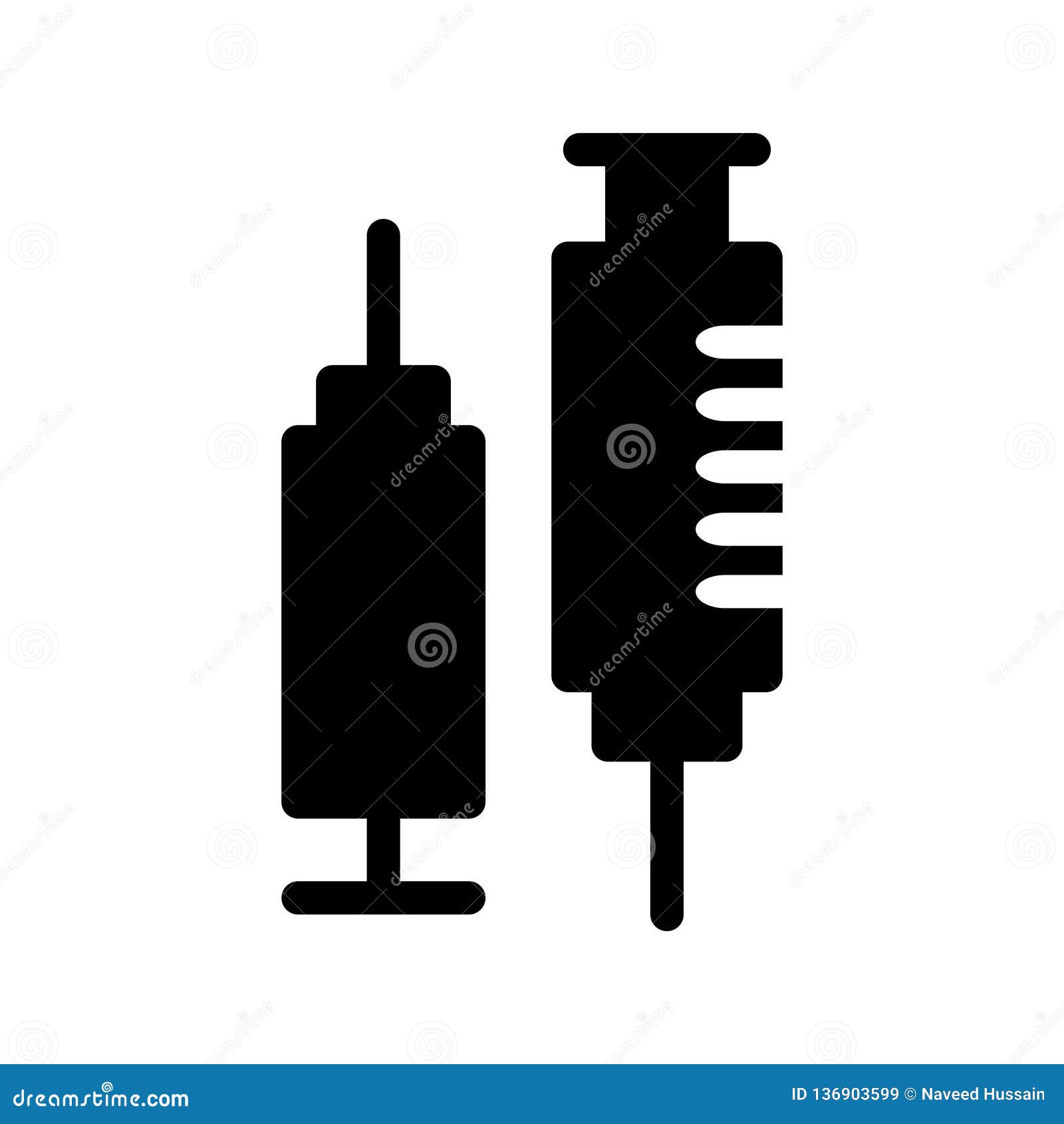 Injection Glyph Vector Icon Stock Vector - Illustration of care, drug ...