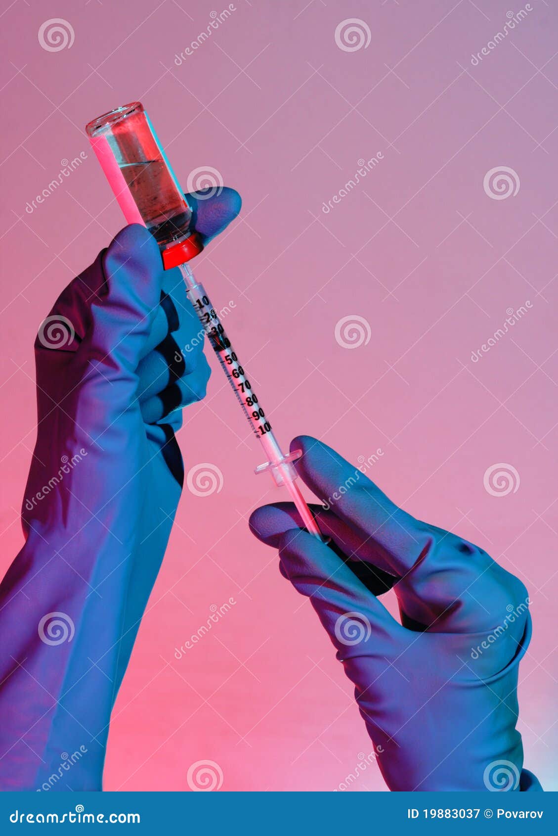Injection in the Hands of Doctor Stock Image - Image of hand, insulin ...
