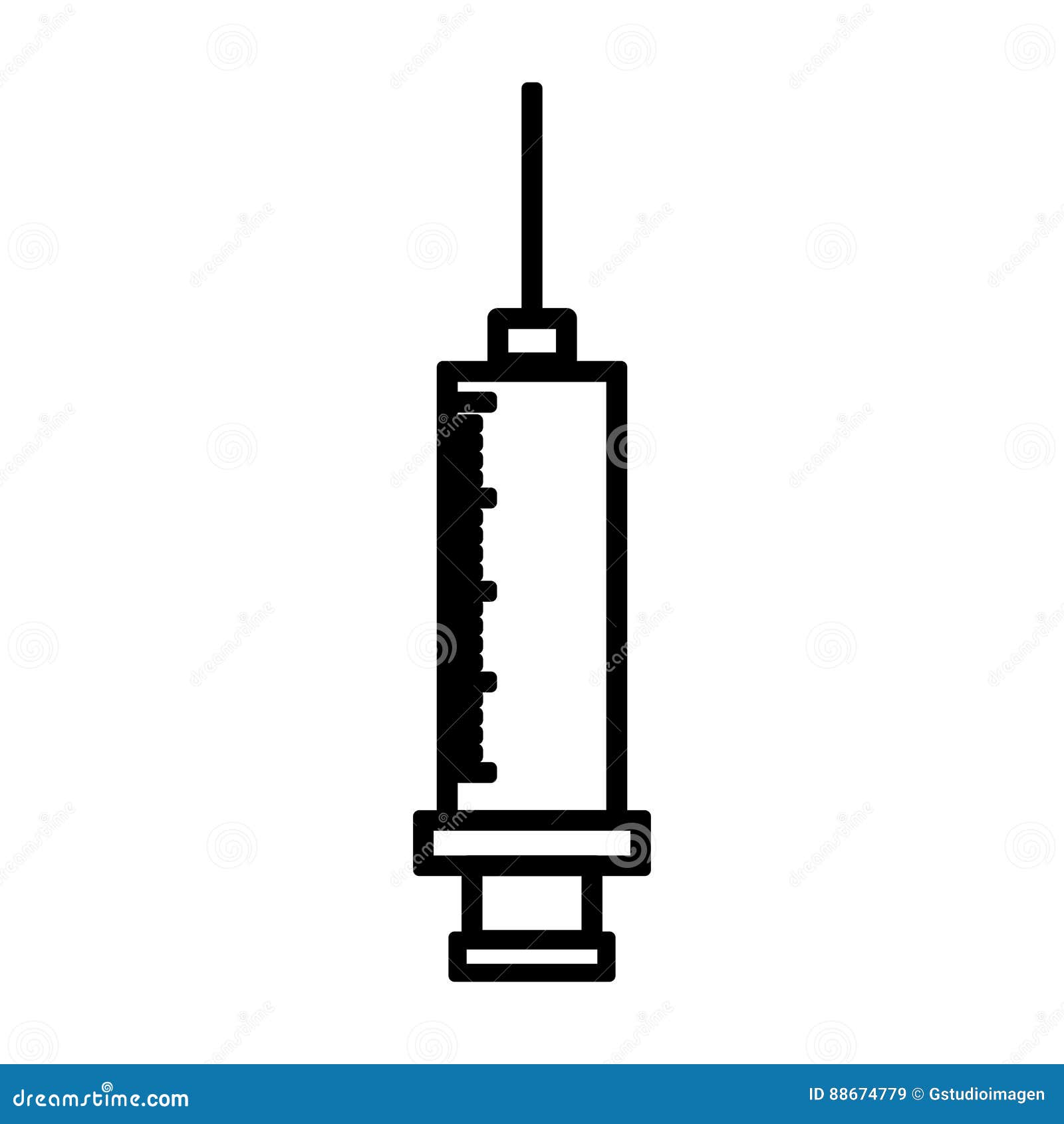 Injection icon image stock vector. Illustration of health - 88674779