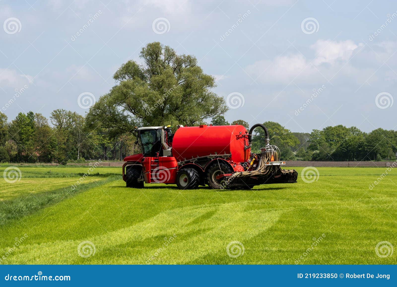 Injection of Manure in a Pasture Stock Photo - Image of manure, meadow ...