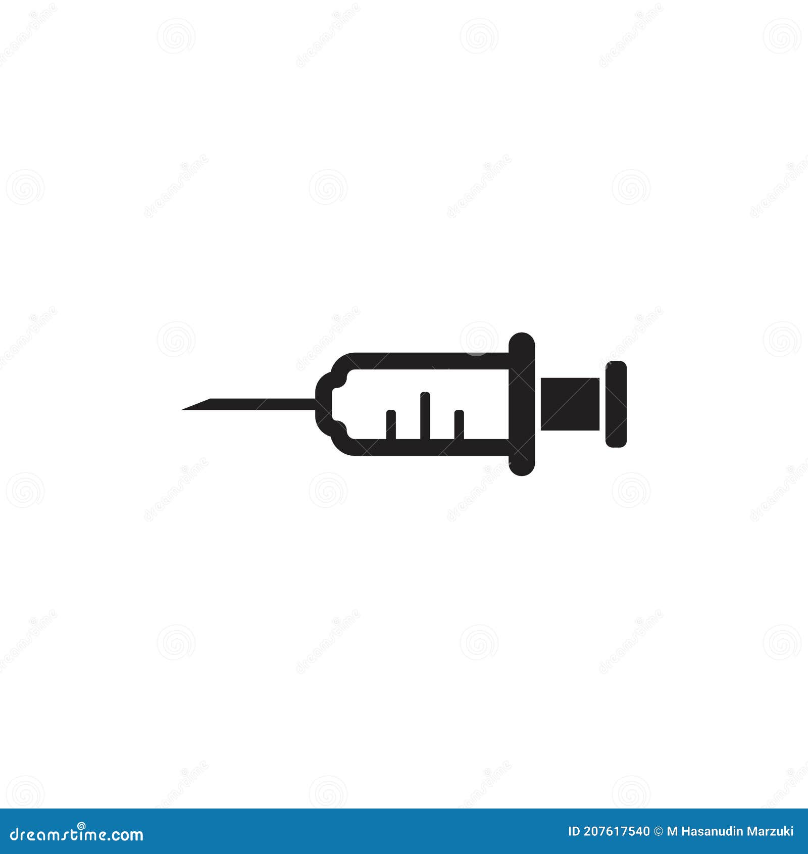 Injection medical vector stock vector. Illustration of dose - 207617540