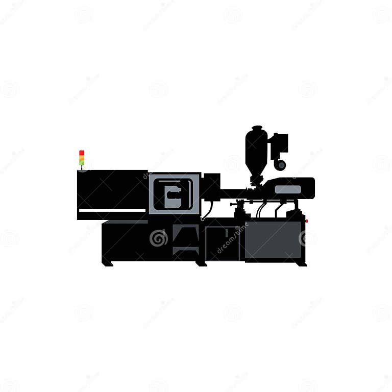 Injection Molding Machine Icon Stock Vector - Illustration of ...