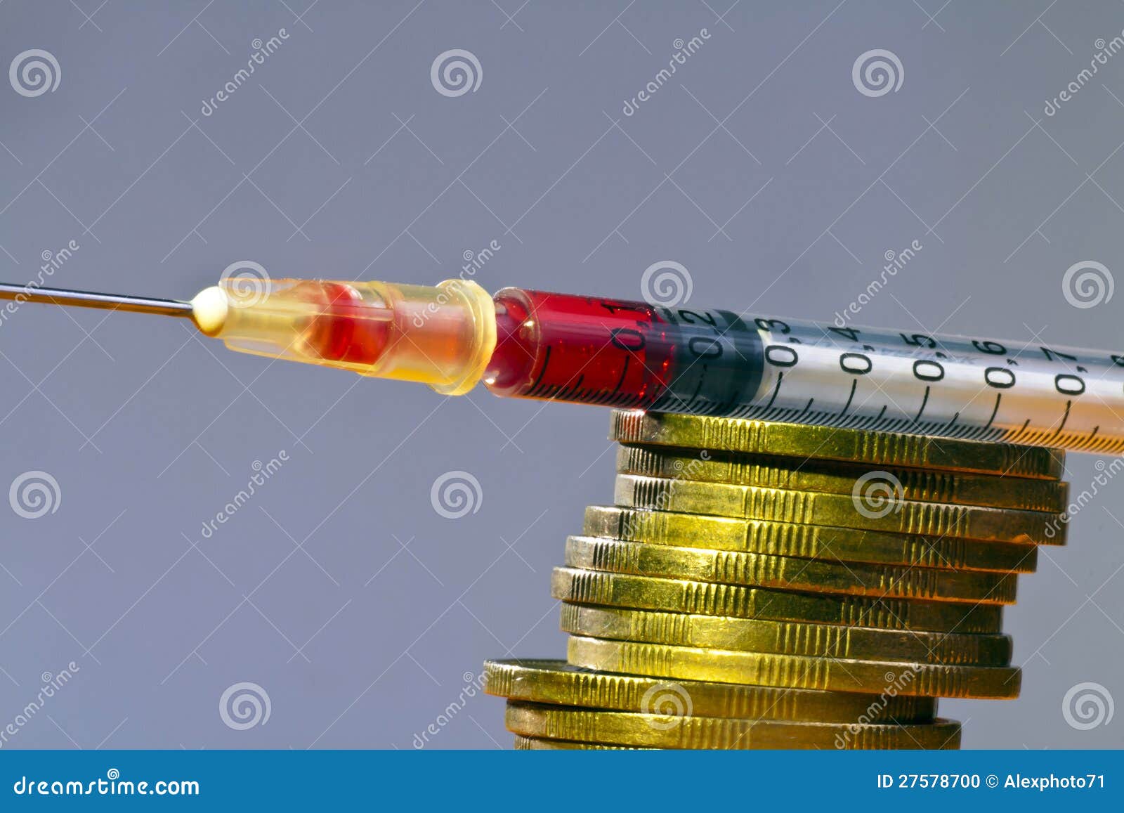 Injection and money stock photo. Image of dangerous, dangers - 27578700