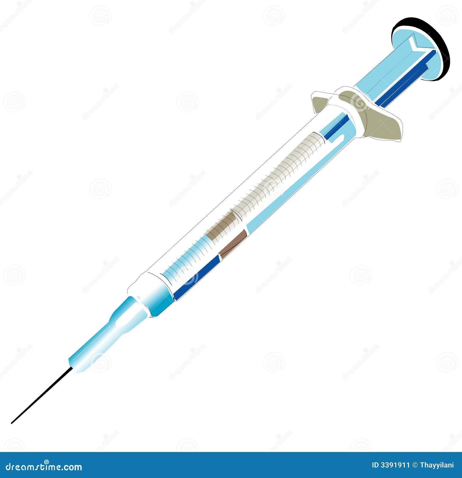 Injection Needle stock vector. Illustration of medicine - 3391911
