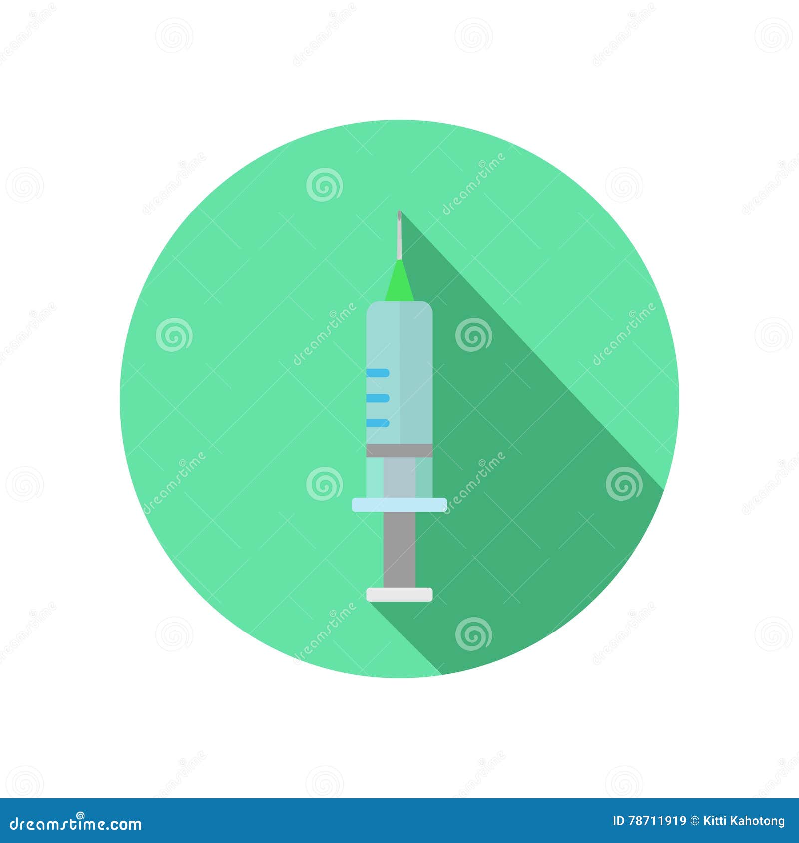 Injection needle icon stock vector. Illustration of drawing - 78711919