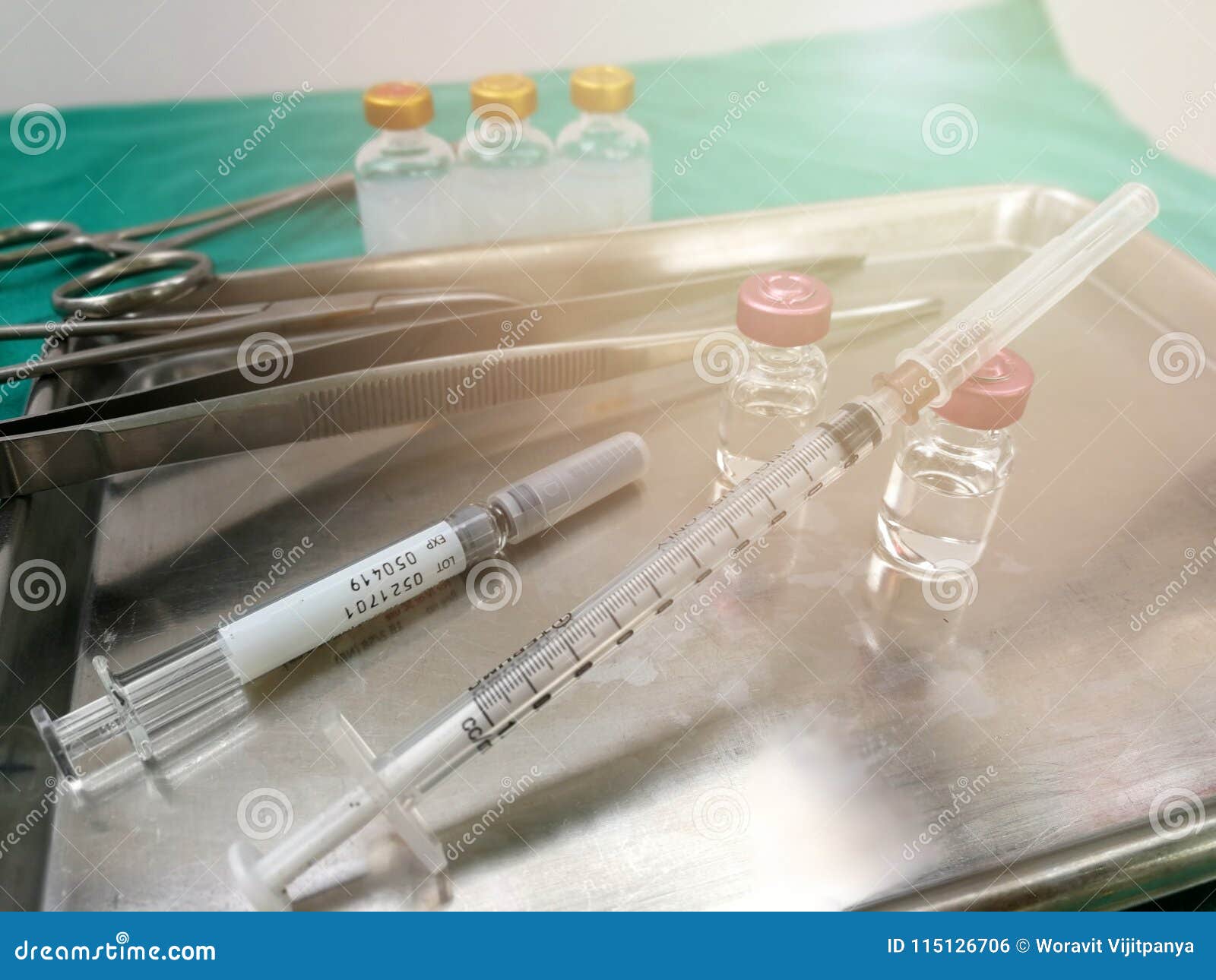 Injection Needle Steralized Surgery Medical Instruments Stock Photo ...