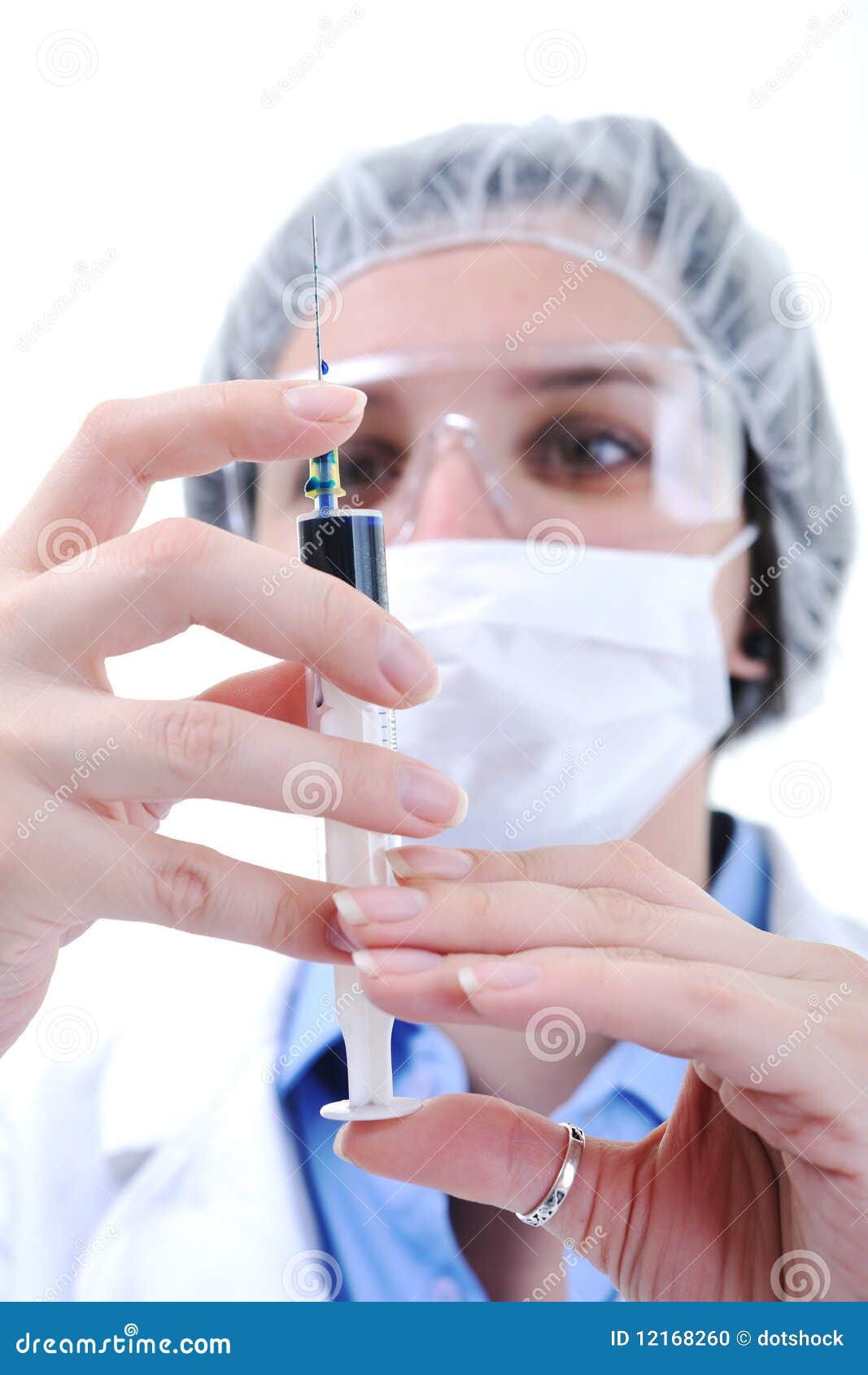 Injection nurse stock photo. Image of caucasian, medicine - 12168260