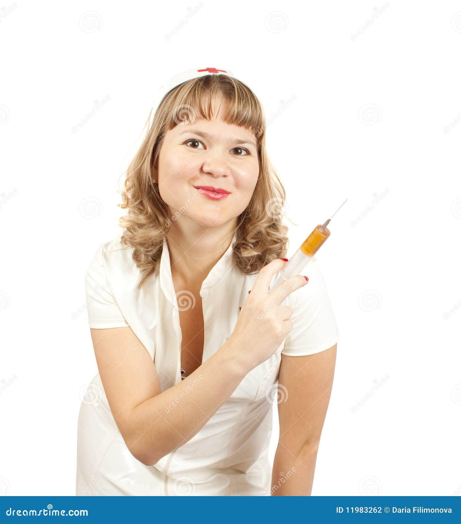 Injection , please stock photo. Image of pretty, happy - 11983262