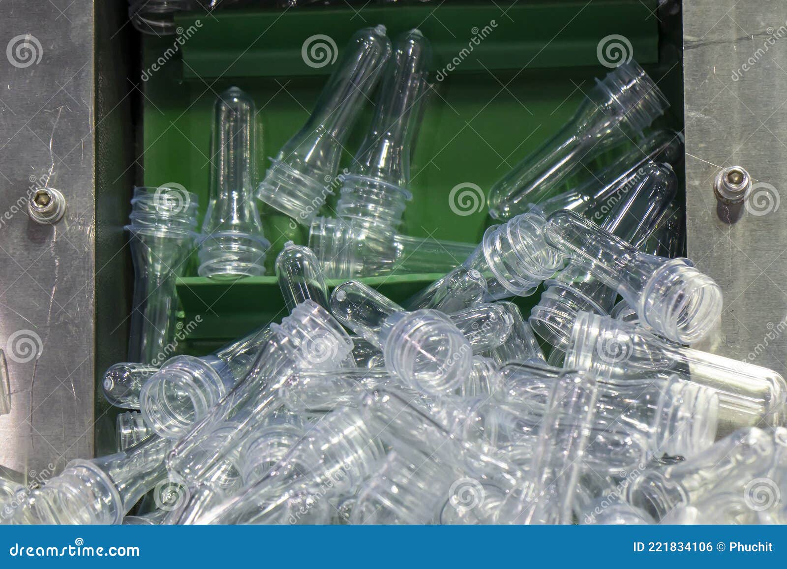 The Injection Preform Shape of PET Bottle from Injection Process. Stock ...