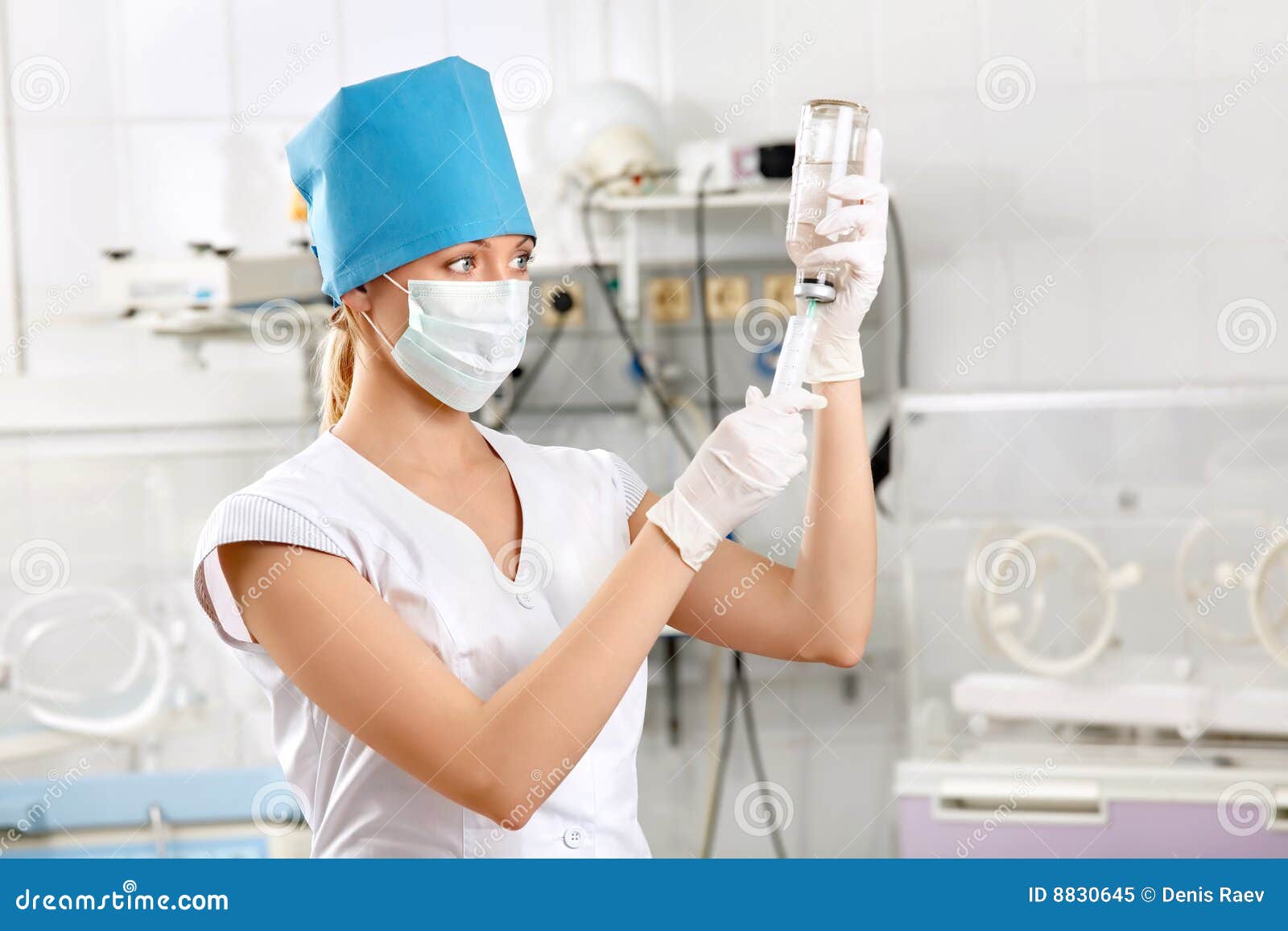 Injection preparation stock image. Image of surgery, scrutiny - 8830645