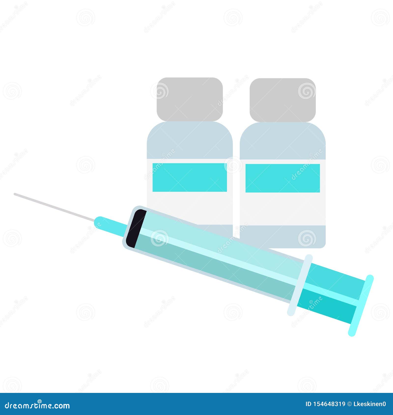 Injection Simple Illustration on White Background Stock Vector ...