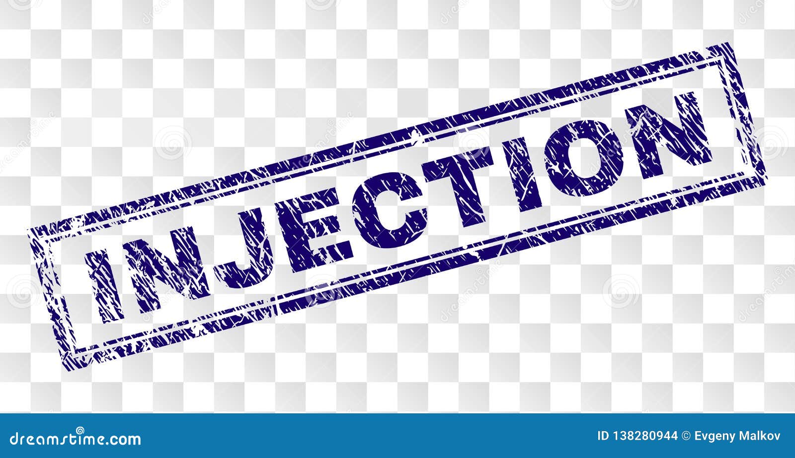 Scratched INJECTION Rectangle Stamp Stock Vector - Illustration of ...