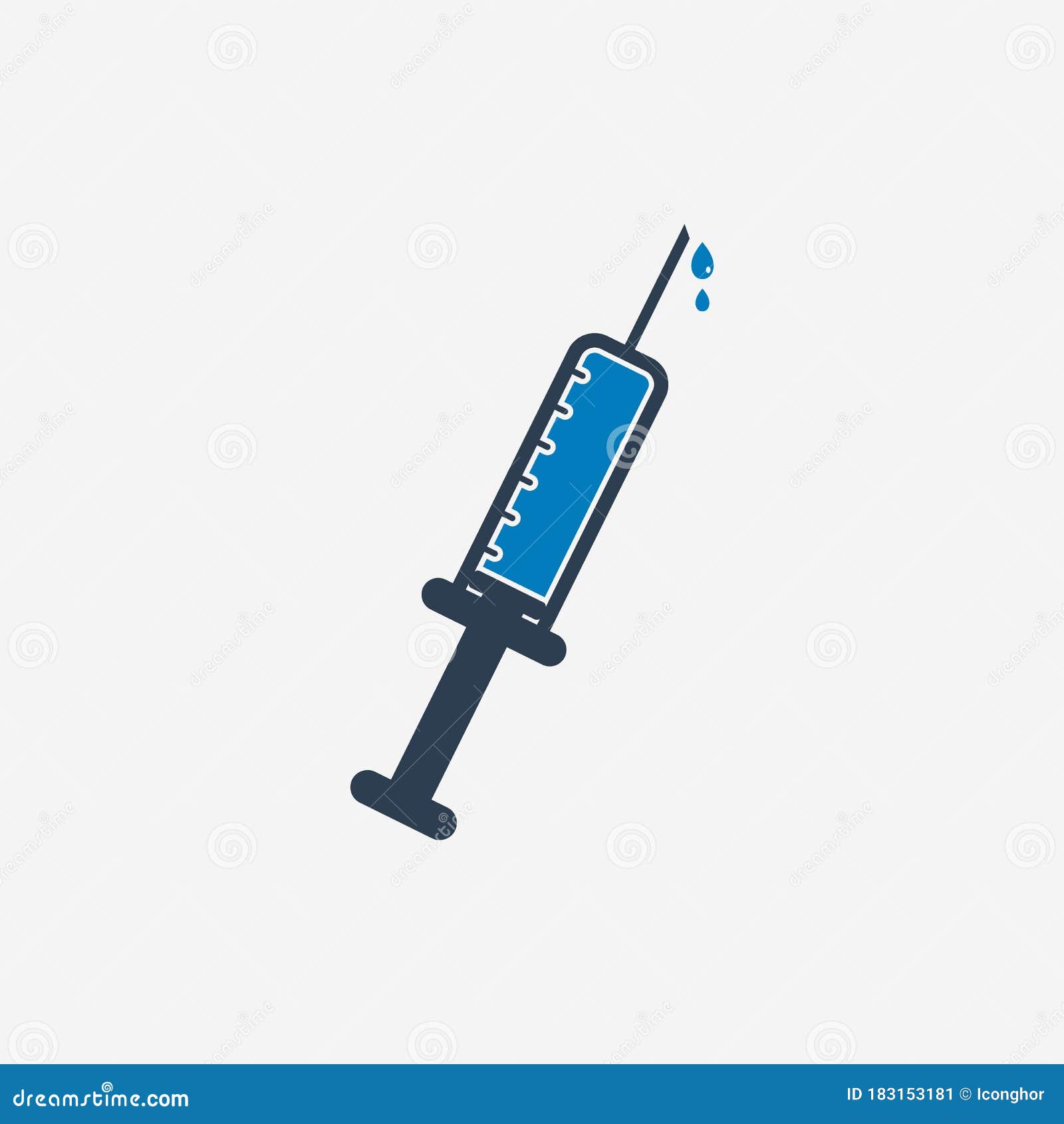 Injection Syringe Icon. stock vector. Illustration of editable - 183153181